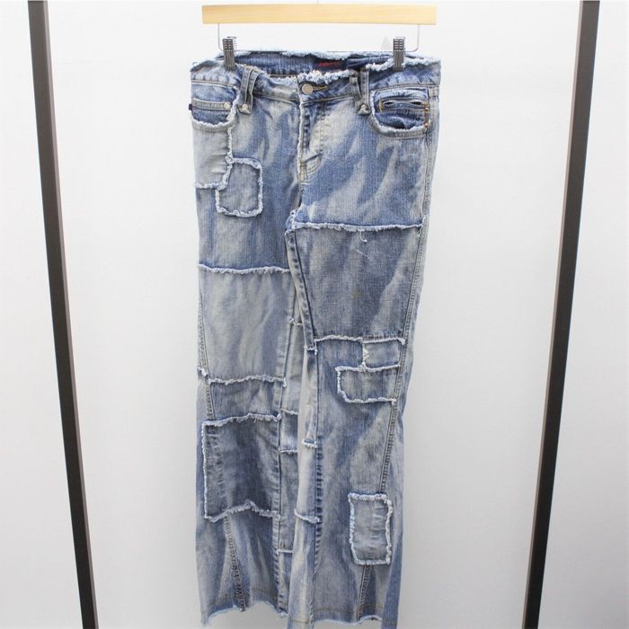 Vintage Vintage Y2K Zana Di Jeans Patchwork Denim Pants Wide Leg Dis ...