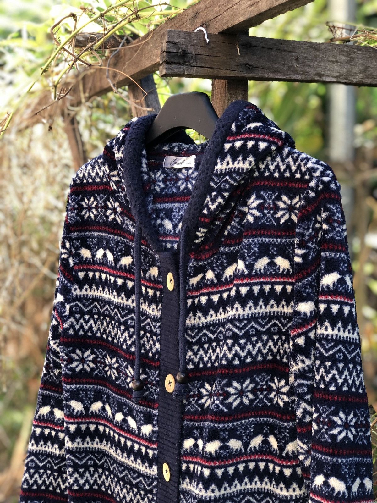 Japanese Brand × Native × Navajo Navajo Native Fleece Hoodie by Ganiel ...
