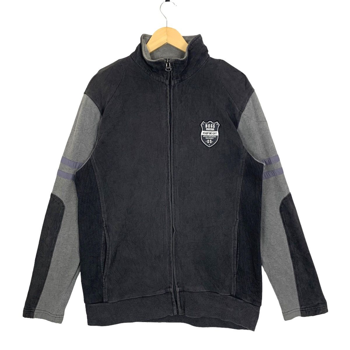 Hugo Boss × Vintage Designer Hugo Boss Made in France Zip Up Light ...