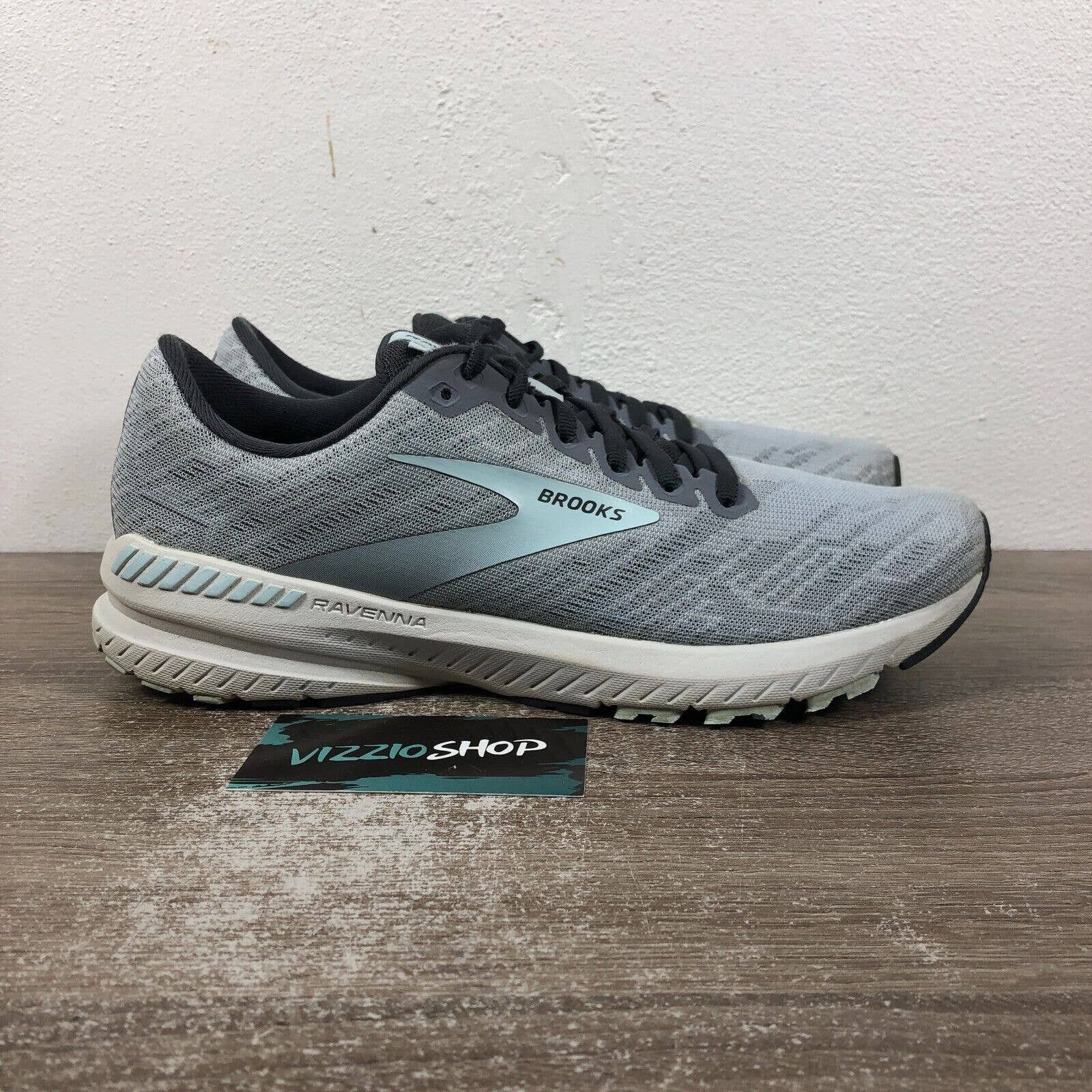Brooks Brooks Ravenna 11 Light Blue Alloy Grey Women's 9.5B Medium ...