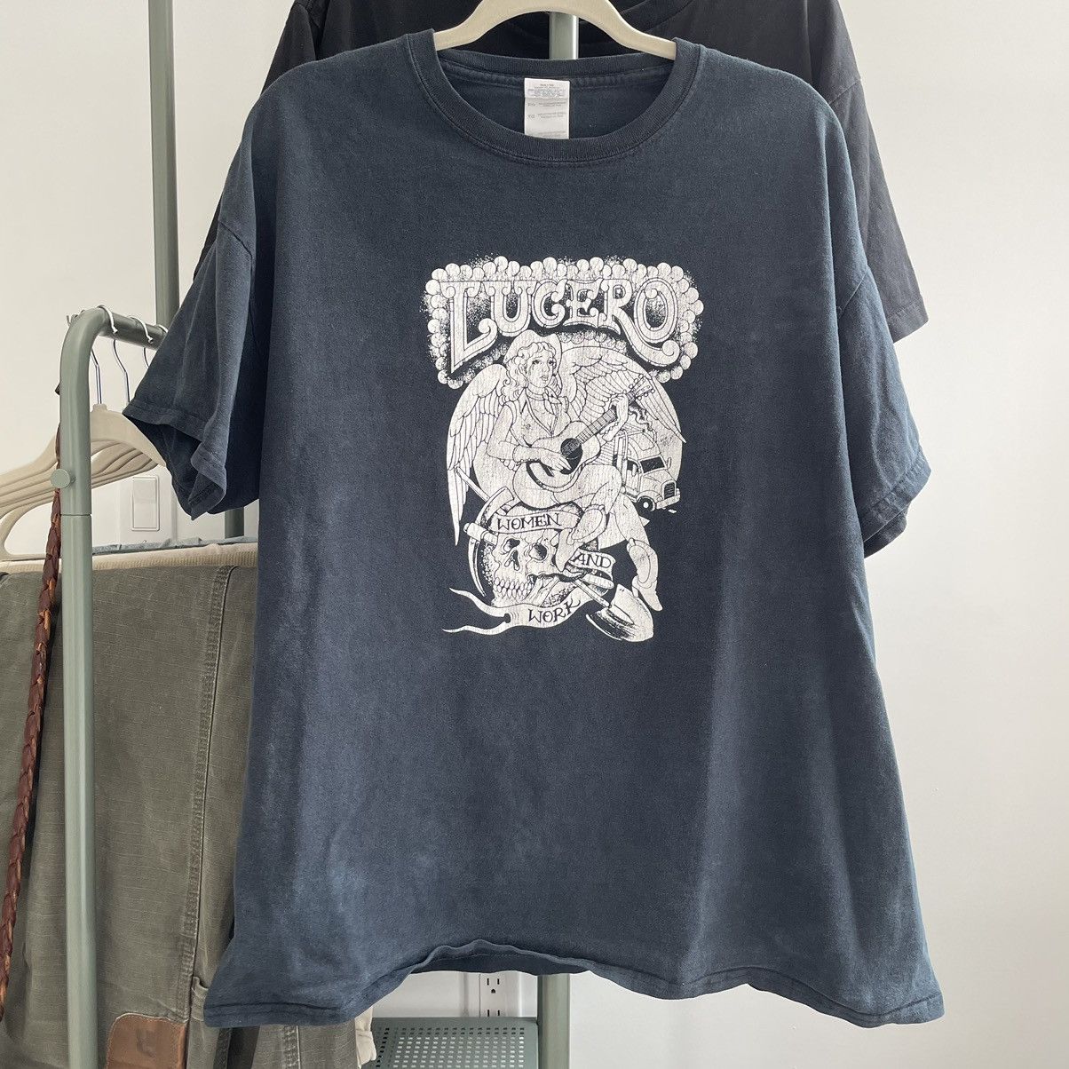Band Tees × Streetwear × Vintage Vintage Lucero T-shirt Faded Black Tee ...