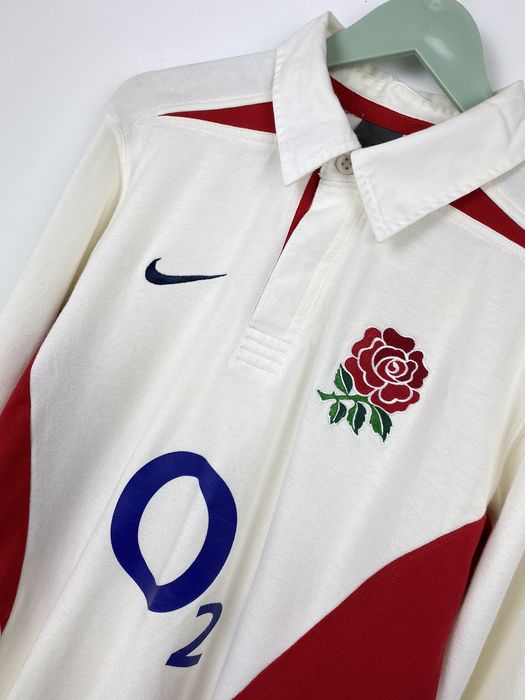 Nike Vintage Y2K Nike O2 England Rugby Long Sleeve Polo Shirt | Grailed