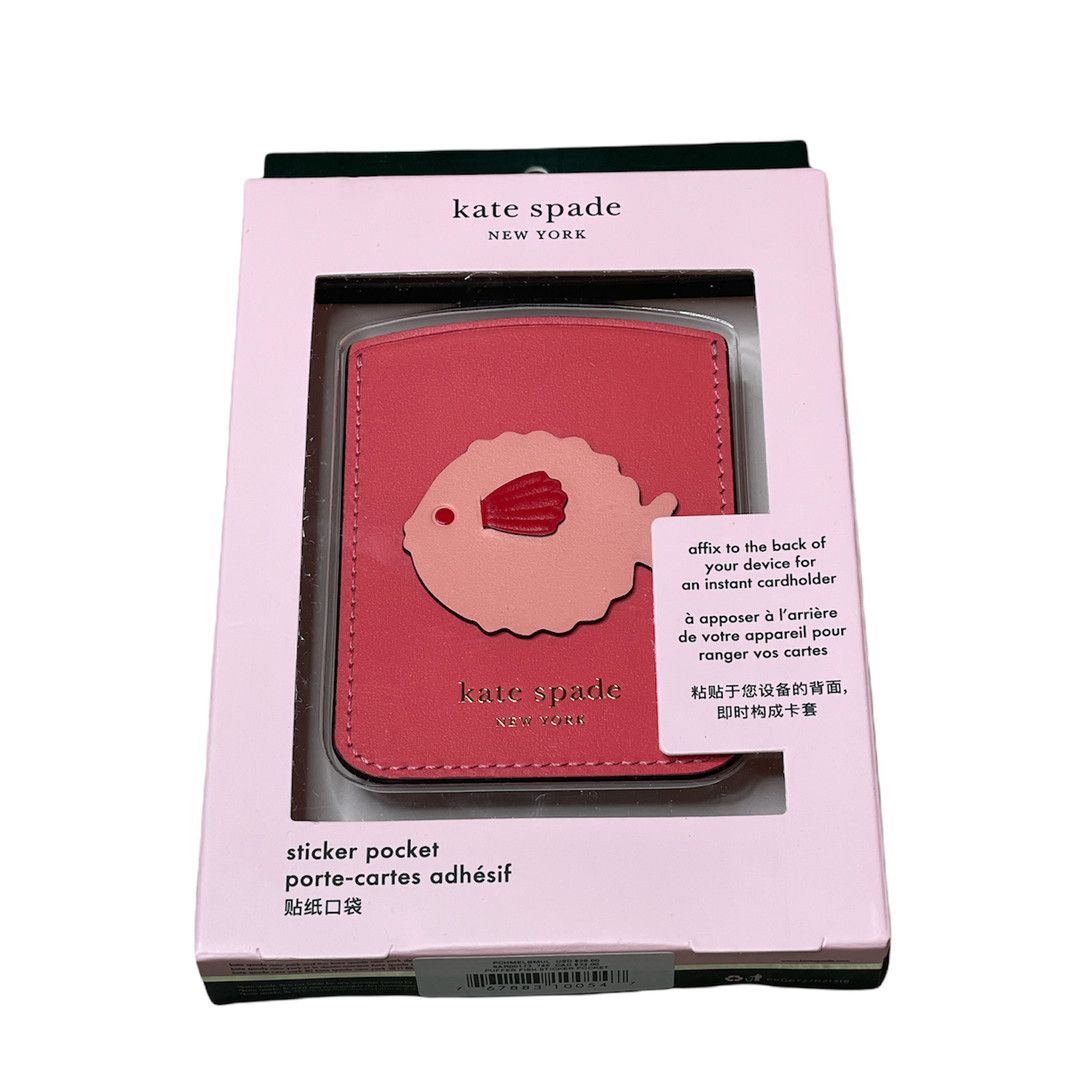 Kate Spade Kate Spade Puffer Fish Phone Sticker pocket Card Holder ...