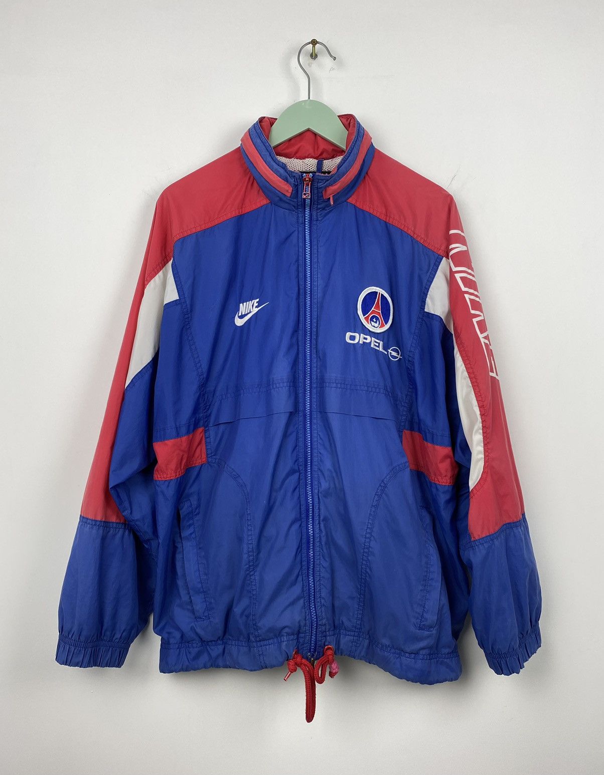 Nike × Vintage Vintage 90s PSG Nike Football Soccer Track Jacket ...