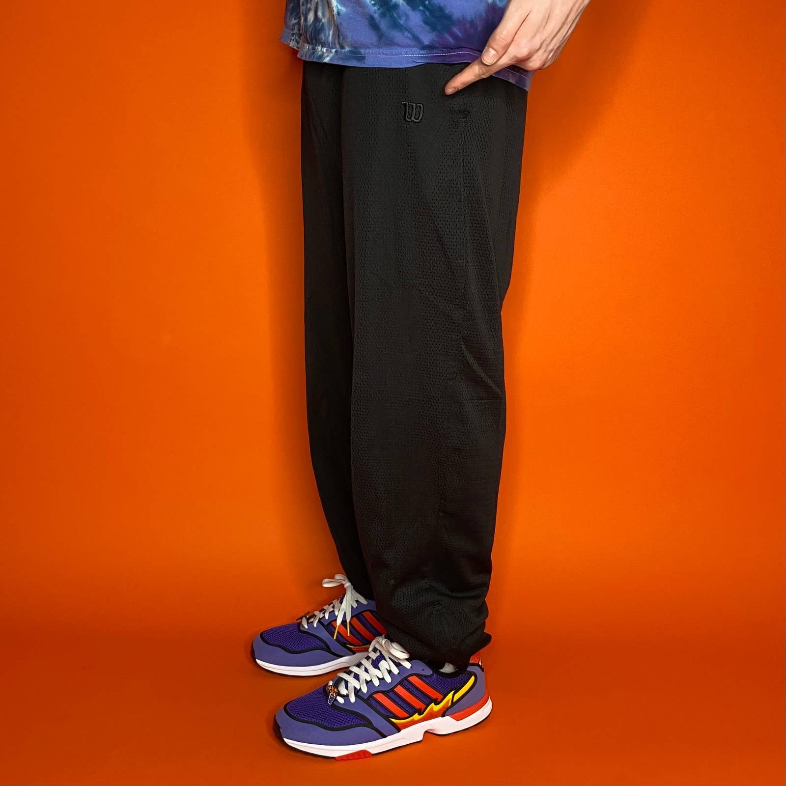 Streetwear × Vintage × Wilson Athletics Vintage Black Wilson Mesh ...