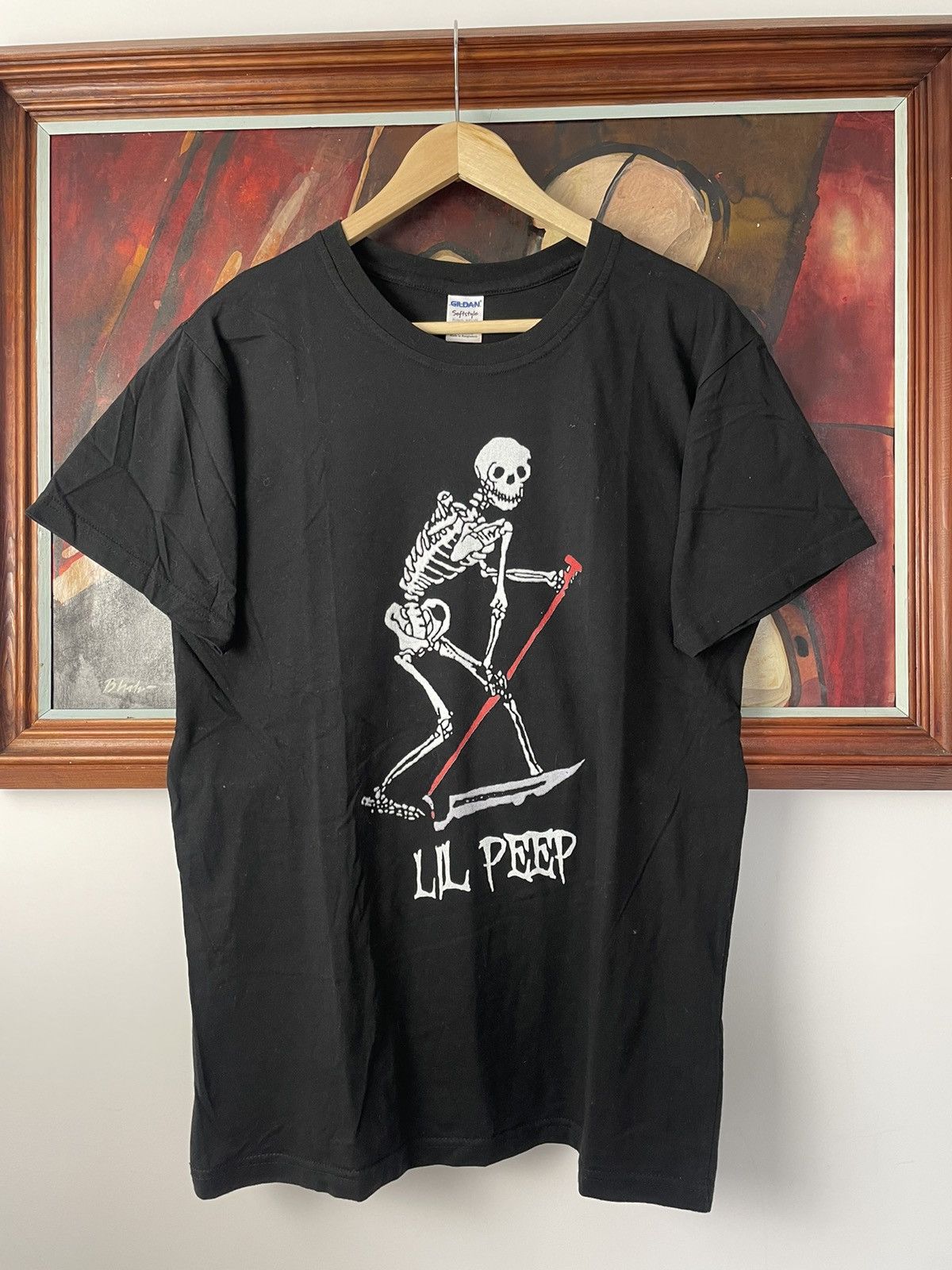 LIL PEEP × Rap Tees × Streetwear Lil Peep Skeleton Reaper Rap Tee ...