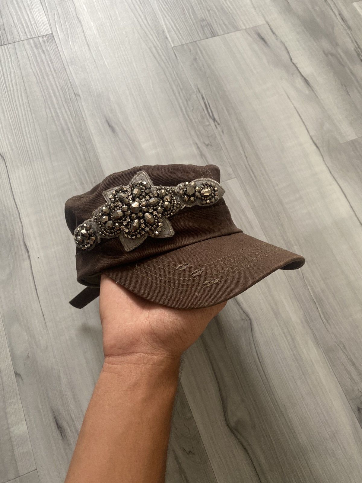 Vintage y2k rhinestone grunge hat | Grailed