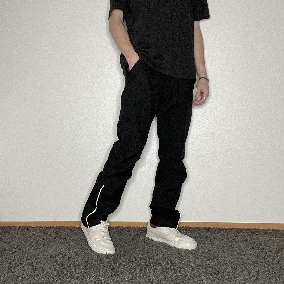 Vintage Velcro Nylon track pants black drill | Grailed