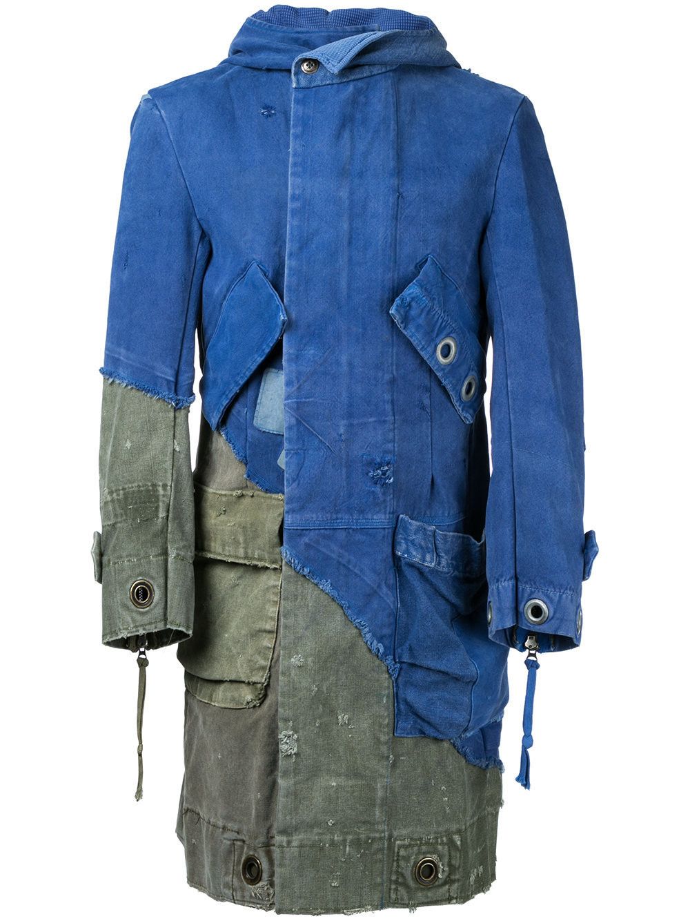 Greg Lauren NWT $6.5k GREG LAUREN FRENCH ARMY DUFFLE COAT Jacket 50/50 ...