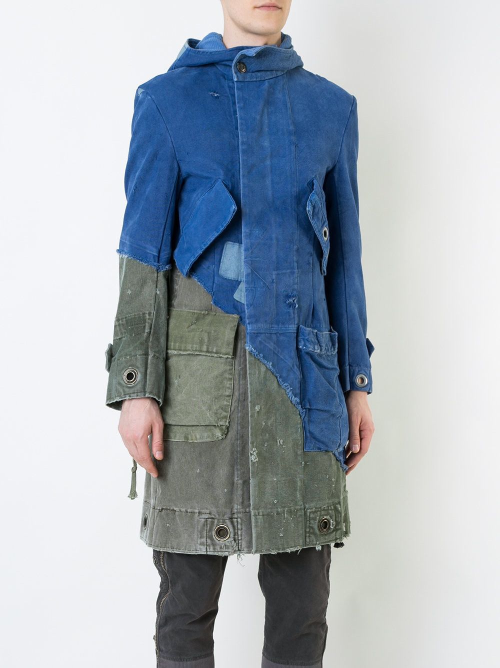 Greg Lauren NWT $6.5k GREG LAUREN FRENCH ARMY DUFFLE COAT Jacket 50/50 ...