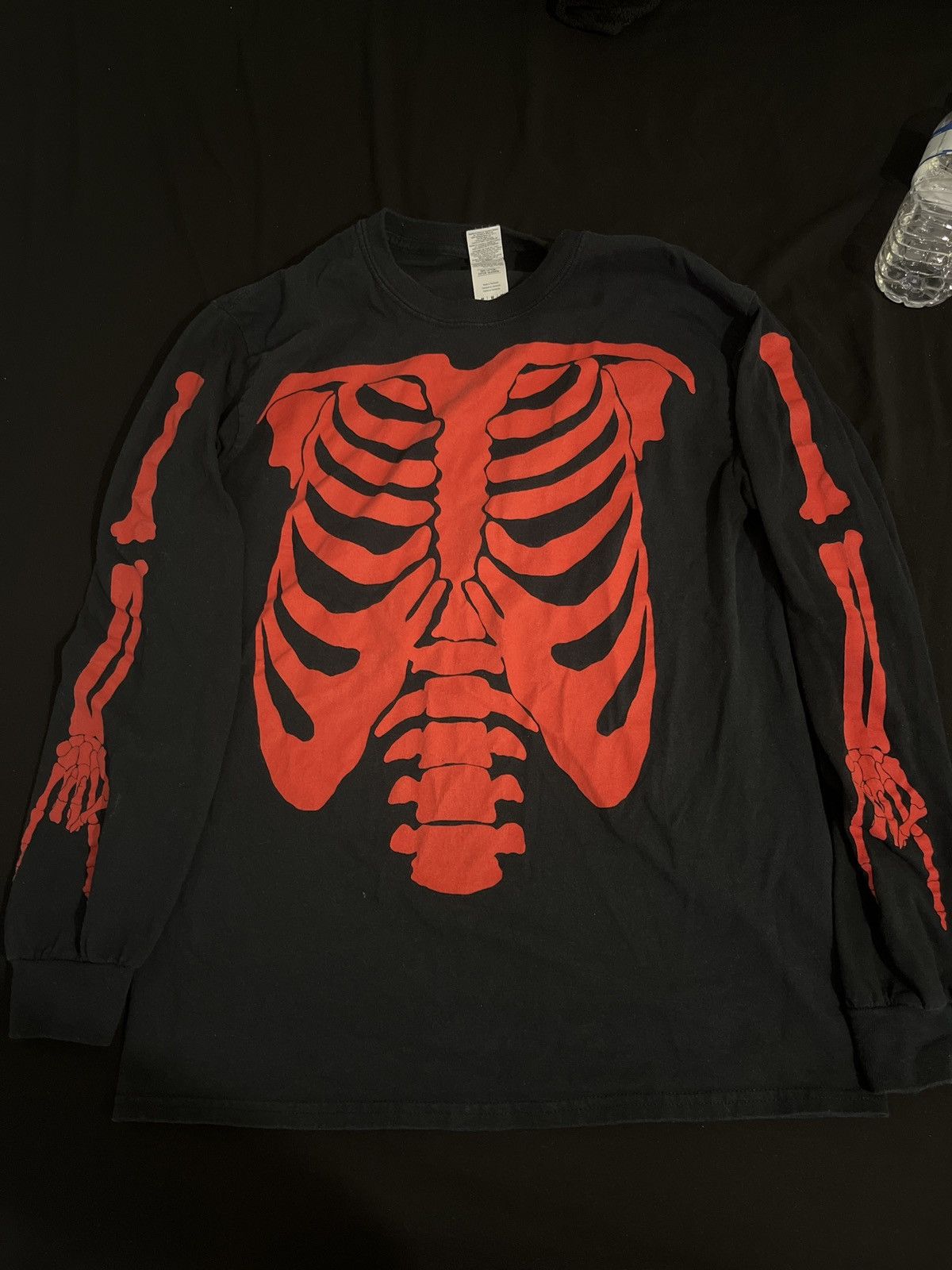 Playboi Carti Playboi carti Black and red die lit skeleton tee | Grailed