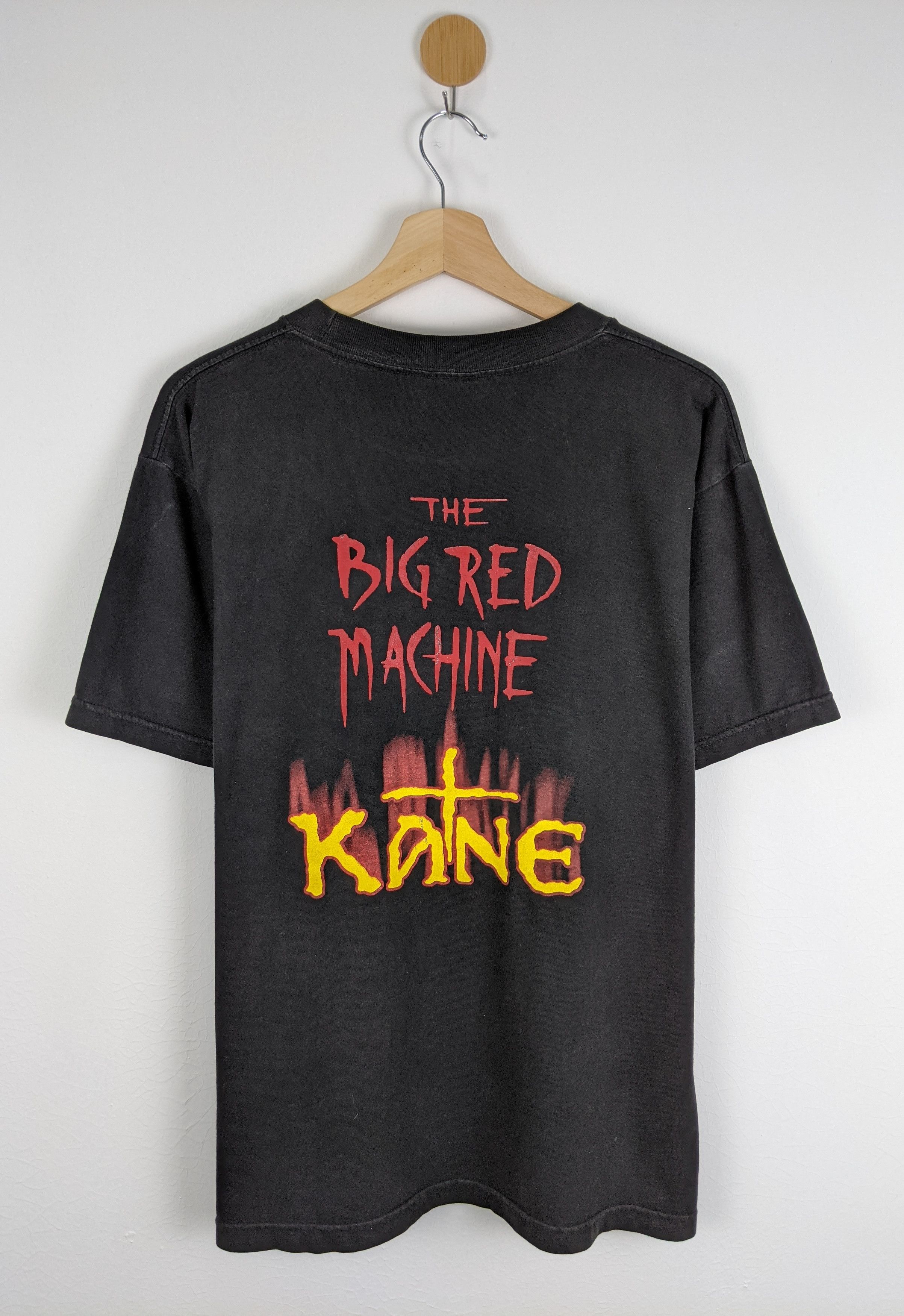 Vintage × Wwf Vintage WWF Kane Bootleg Big Red Machine Wrestling shirt ...
