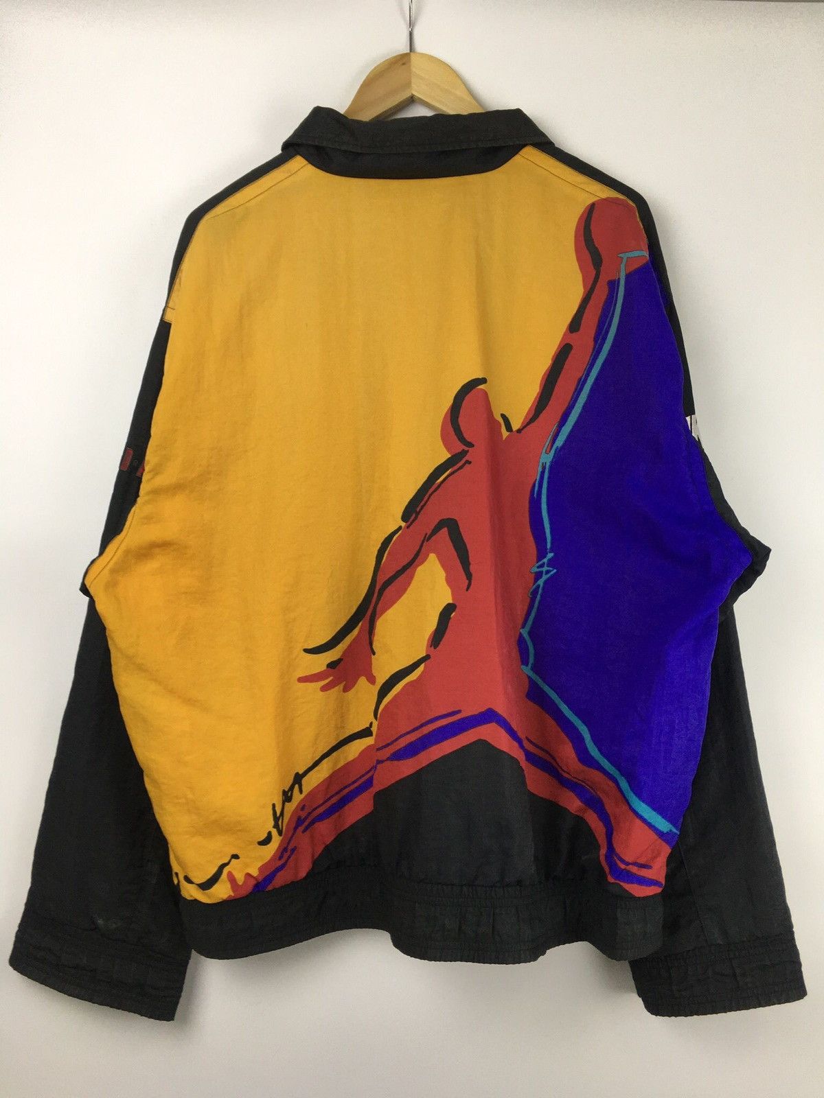Nike Vintage Nike Air Jordan 90's Big Print windbreaker jacket L | Grailed