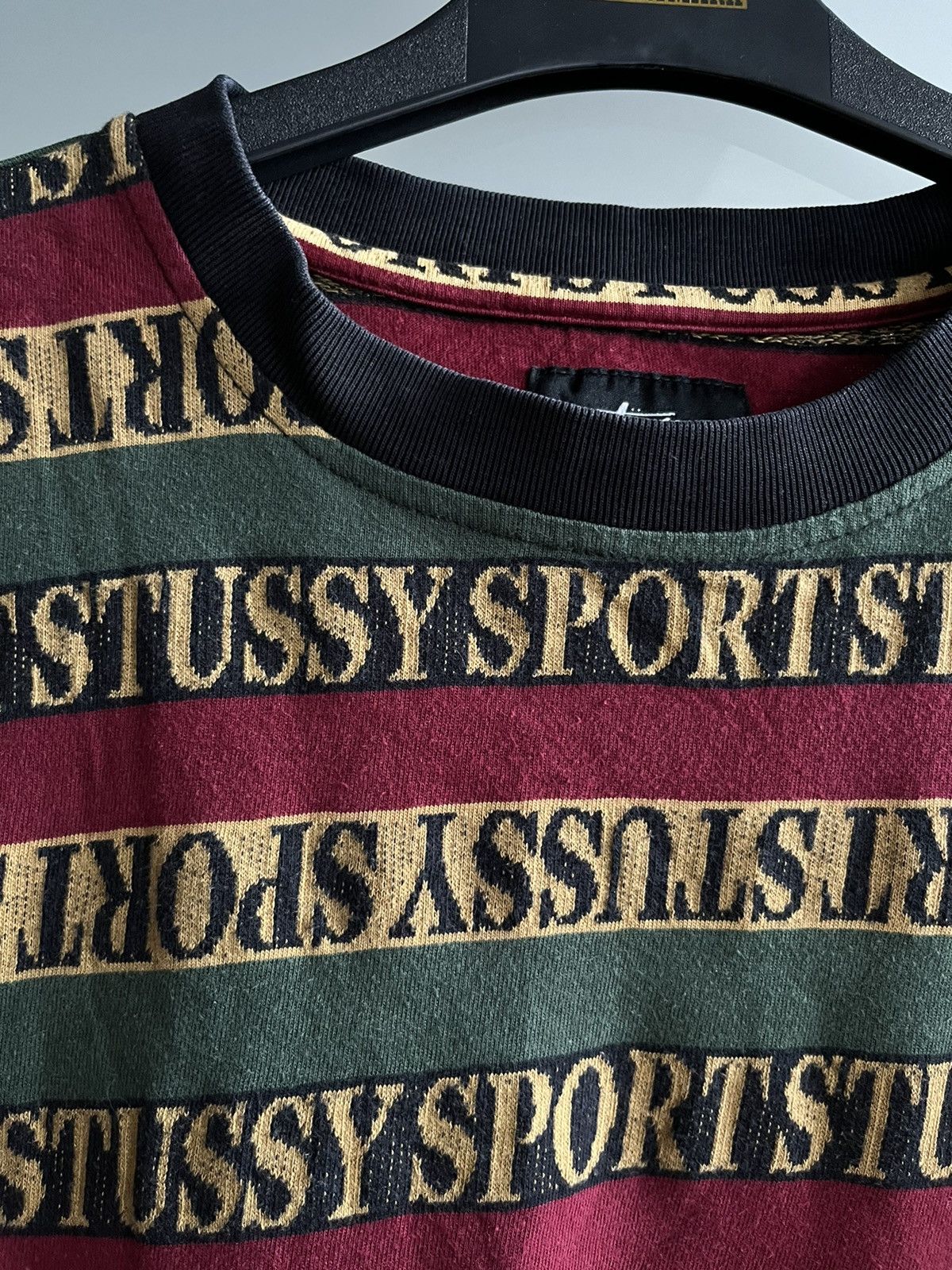 Stussy × Vintage Vintage Stussy Sport All Over Print AOP Monogram Shirt ...