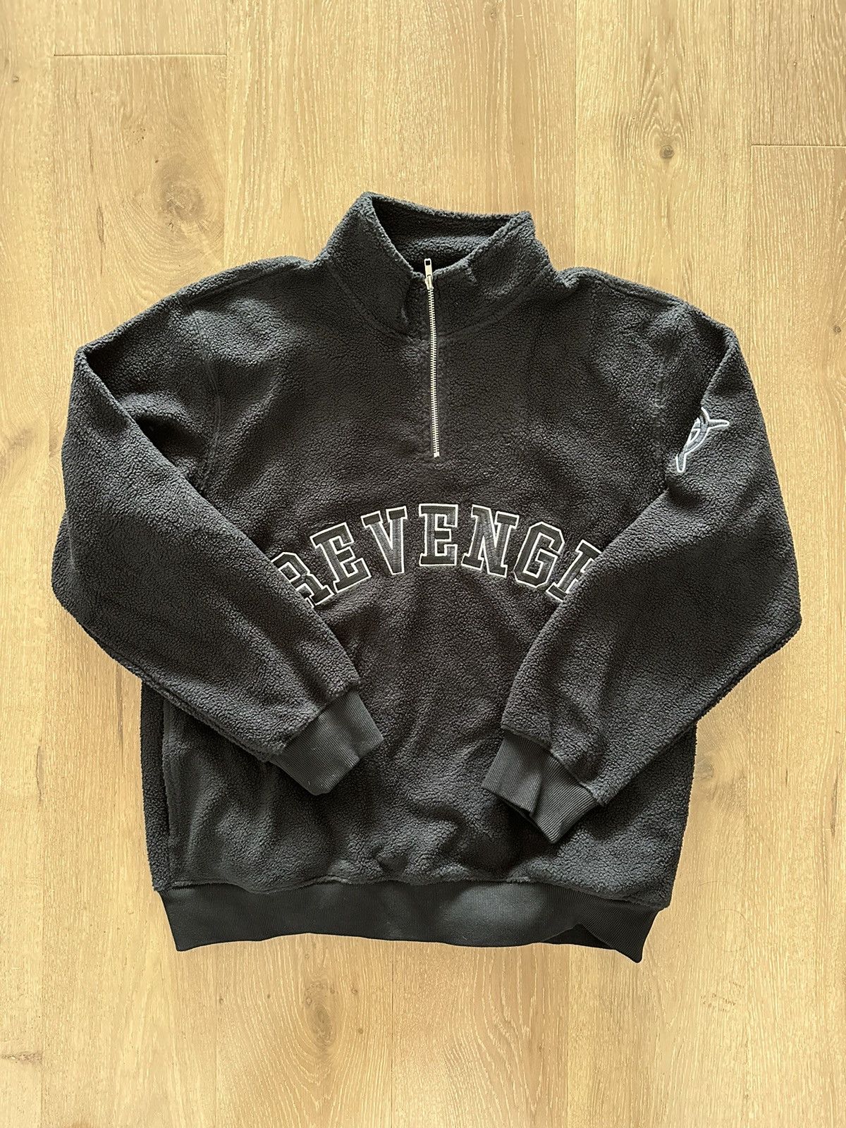 Revenge Revenge Anarchy embroidered quarter zip | Grailed