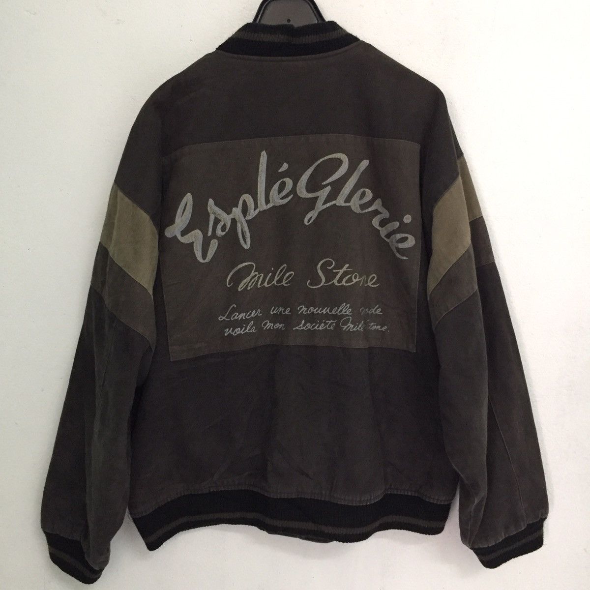 Japanese Brand × Milestone Men’s Collection MILE STONE Jacket Big Logo ...