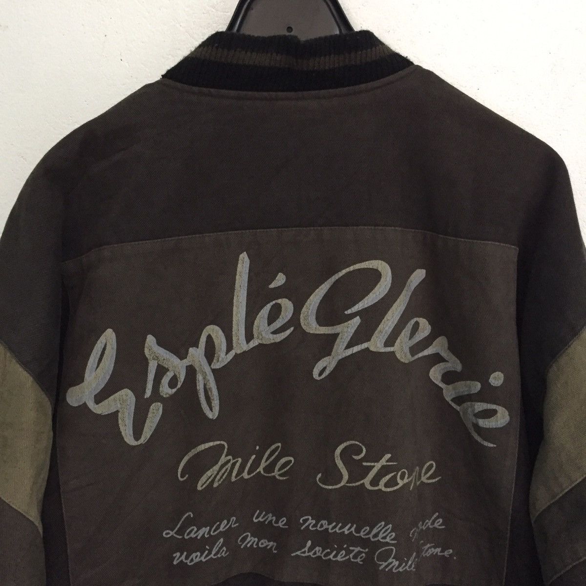 Japanese Brand × Milestone Men’s Collection MILE STONE Jacket Big Logo ...