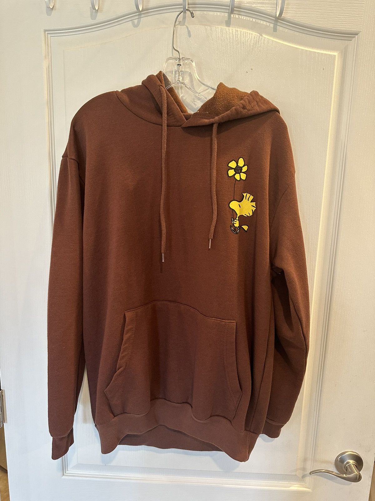 Peanuts Peanuts snoopy rise and shine brown hoodie. Unisex size Xl ...