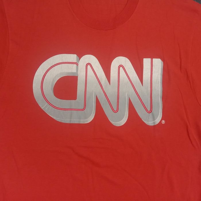 Vintage 90's CNN American Television News Logo Tshirt | Grailed
