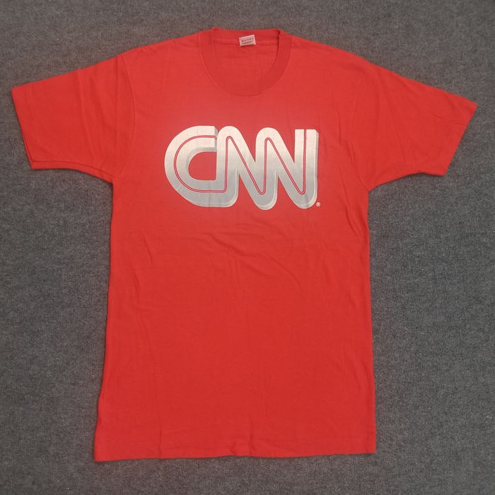 Vintage 90's CNN American Television News Logo Tshirt | Grailed