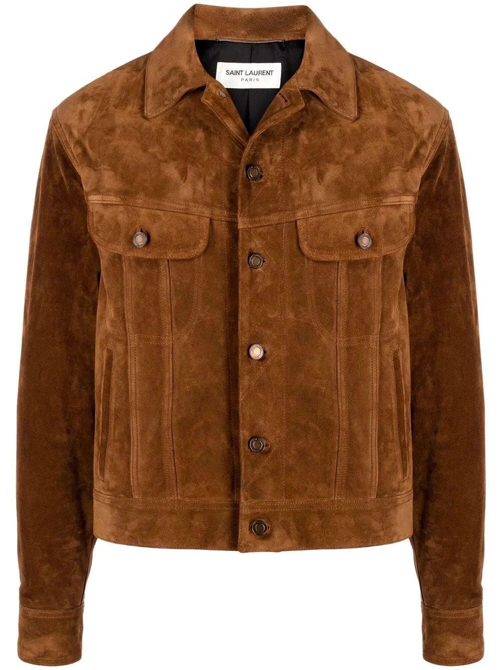 Saint Laurent Paris Saint Laurent 80's Suede Denim Jacket | Grailed