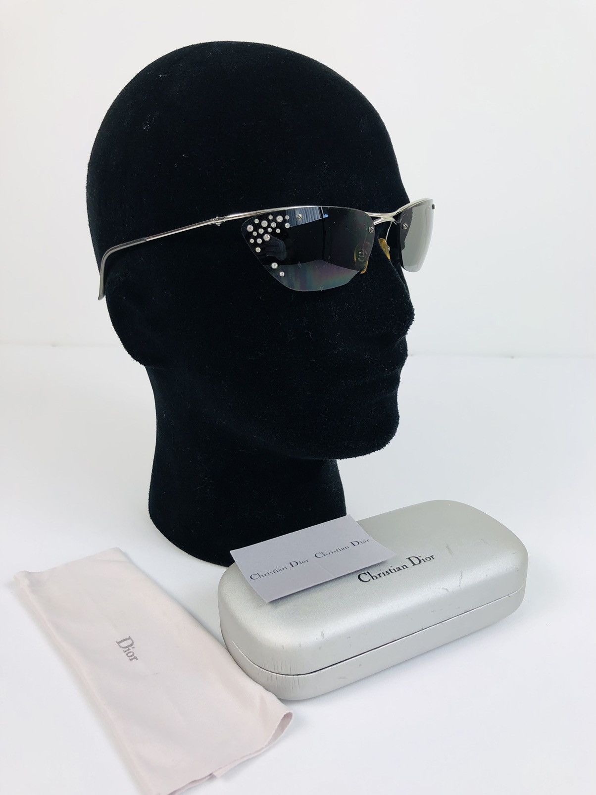 Dior Dior Flash encrusted logo sunglasses | Grailed