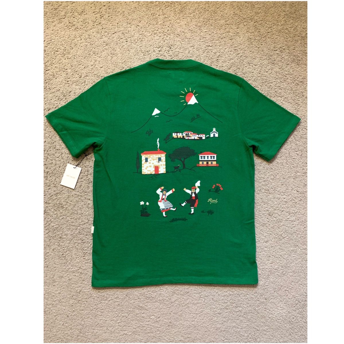 Aime Leon Dore AIME LEON DORE CHAINSTITCH LOGO VILLAGE GRAPHIC TEE ...