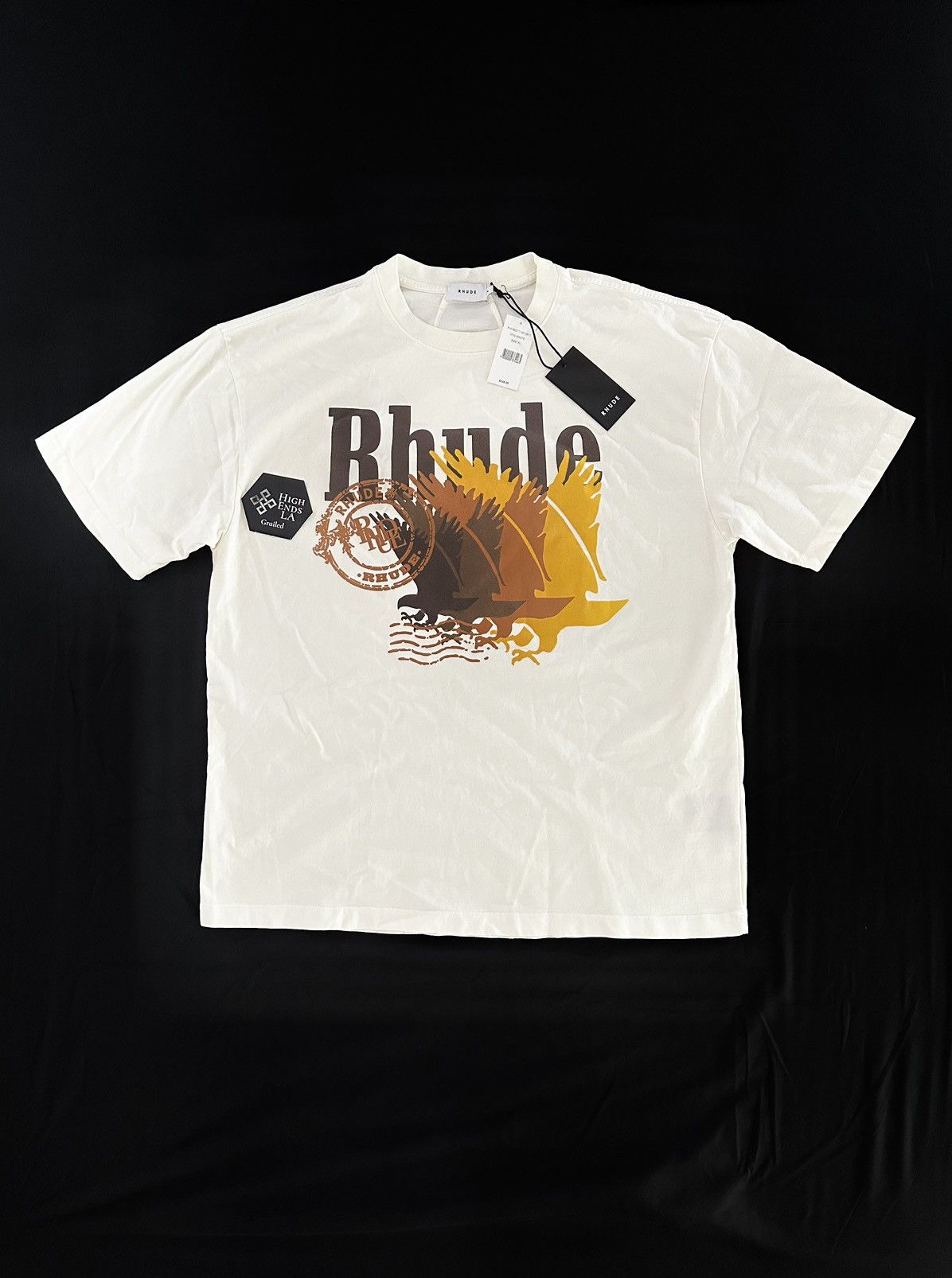 Rhude Rhude Postage Logo Tee | Grailed