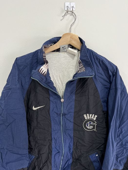 Nike Vintage 90s Nike Georgetown Hoyas Windbreaker jacket swoosh | Grailed