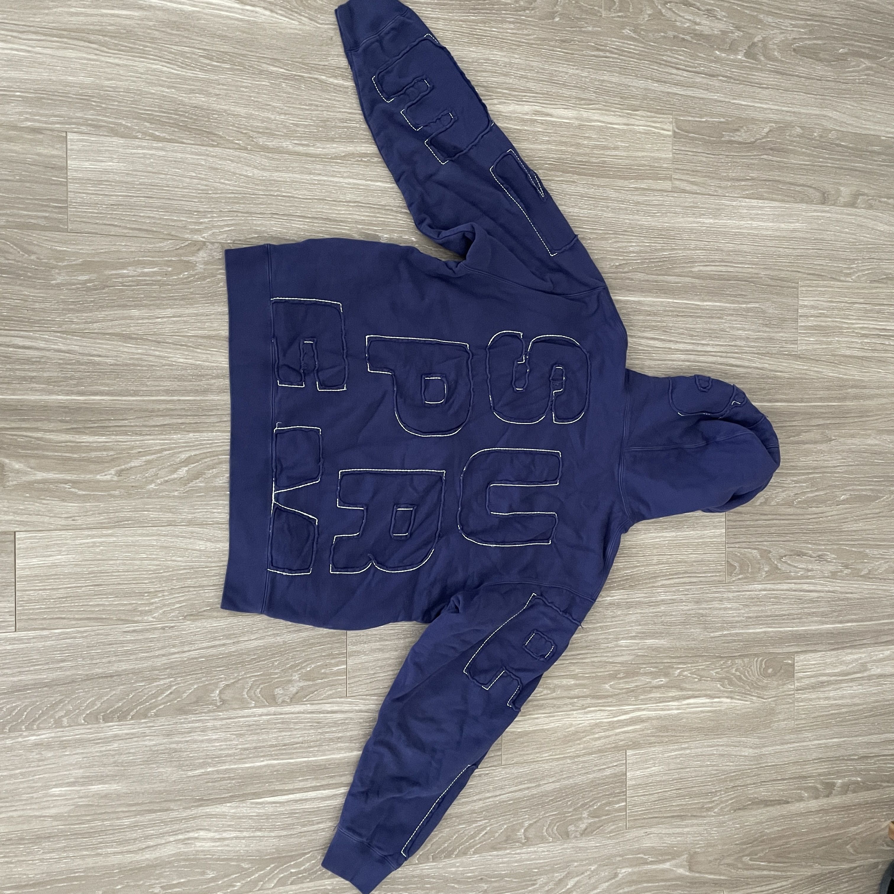 Supreme Cut Out Letters Hoodie | Grailed