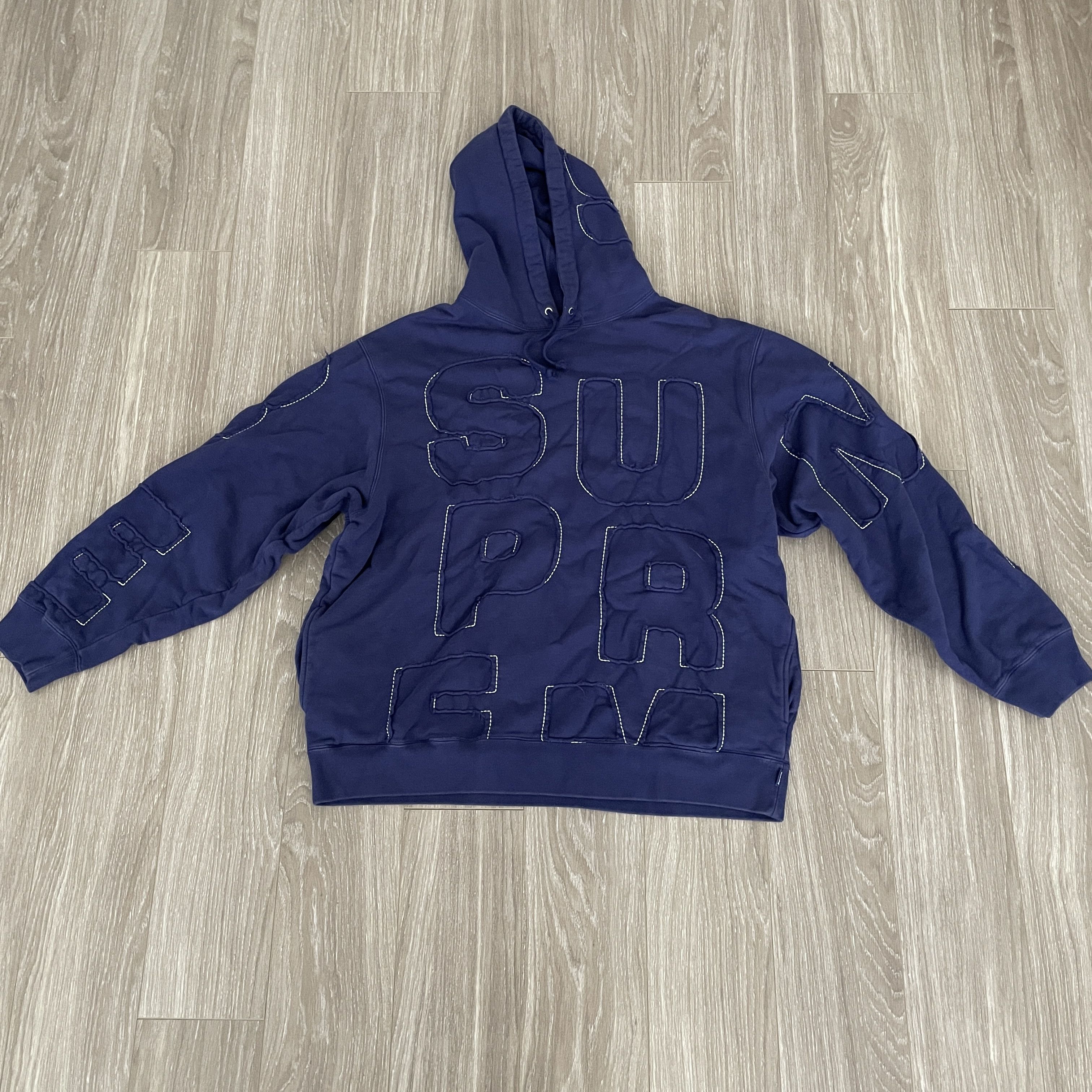 Supreme Cut Out Letters Hoodie | Grailed