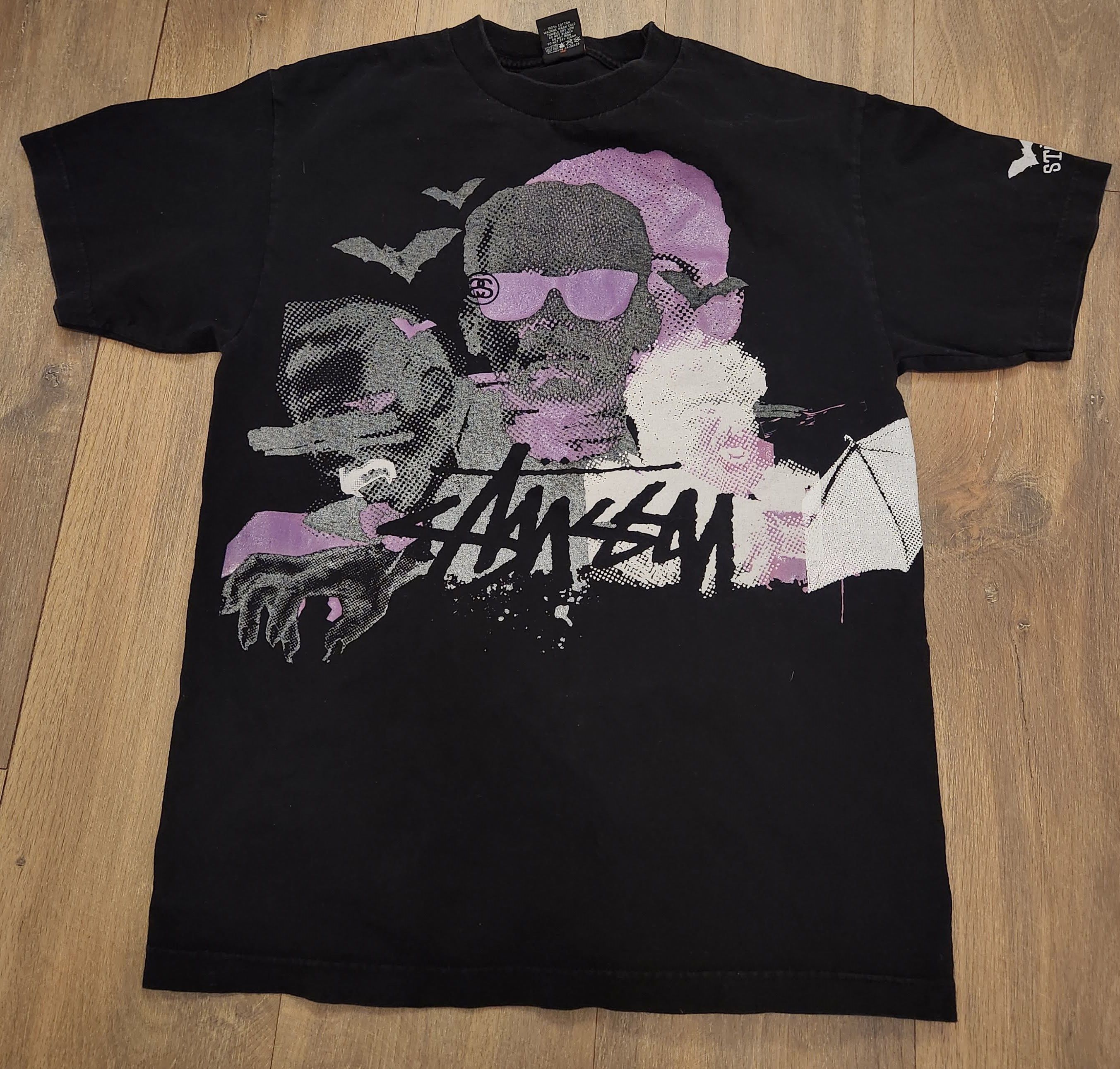 Stussy Vintage Black Stussy Medium Halloween Vampire Bat | Grailed