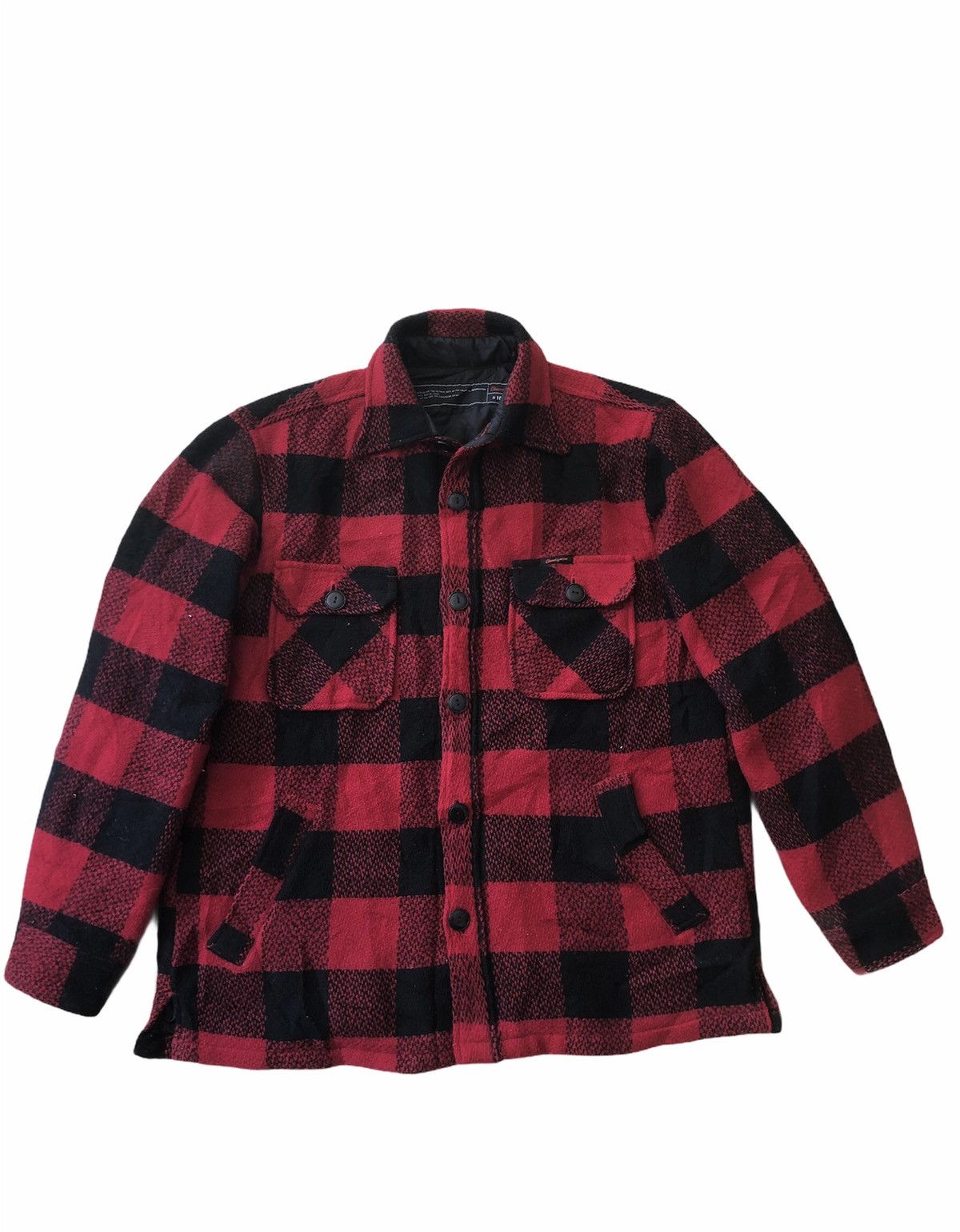 Chevignon × Flannel × Vintage RED WESTERN Jacket CHEVIGNON Tartan ...