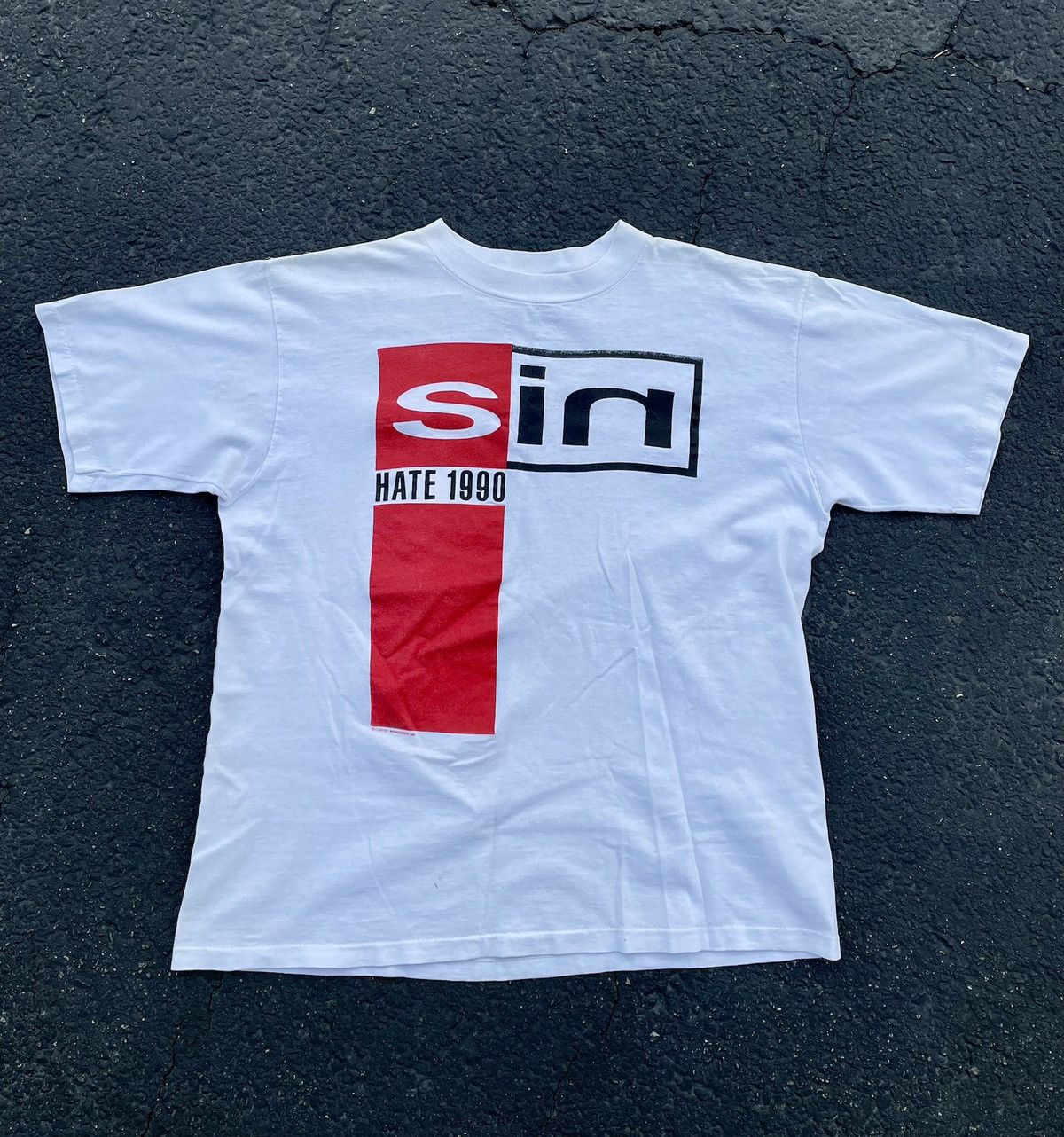 Vintage 1990 Nine Inch Nails Sin Hate Tour Shirt | Grailed