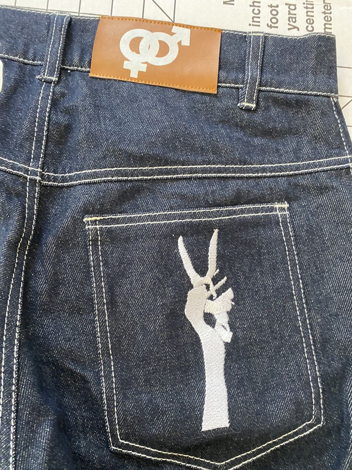 Other Sace Moretti BoyGirl Raw Denim Fur Cuffs | Grailed