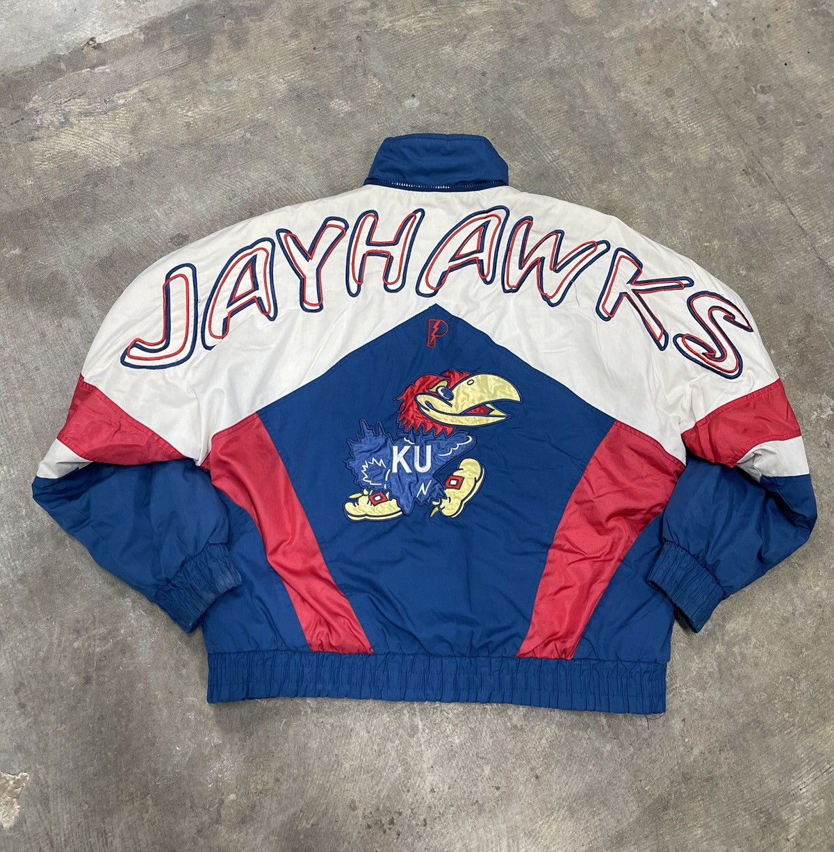 Pro Player Vintage Kansas Jayhawks Puffer Graffiti Pro Player Jacket ...