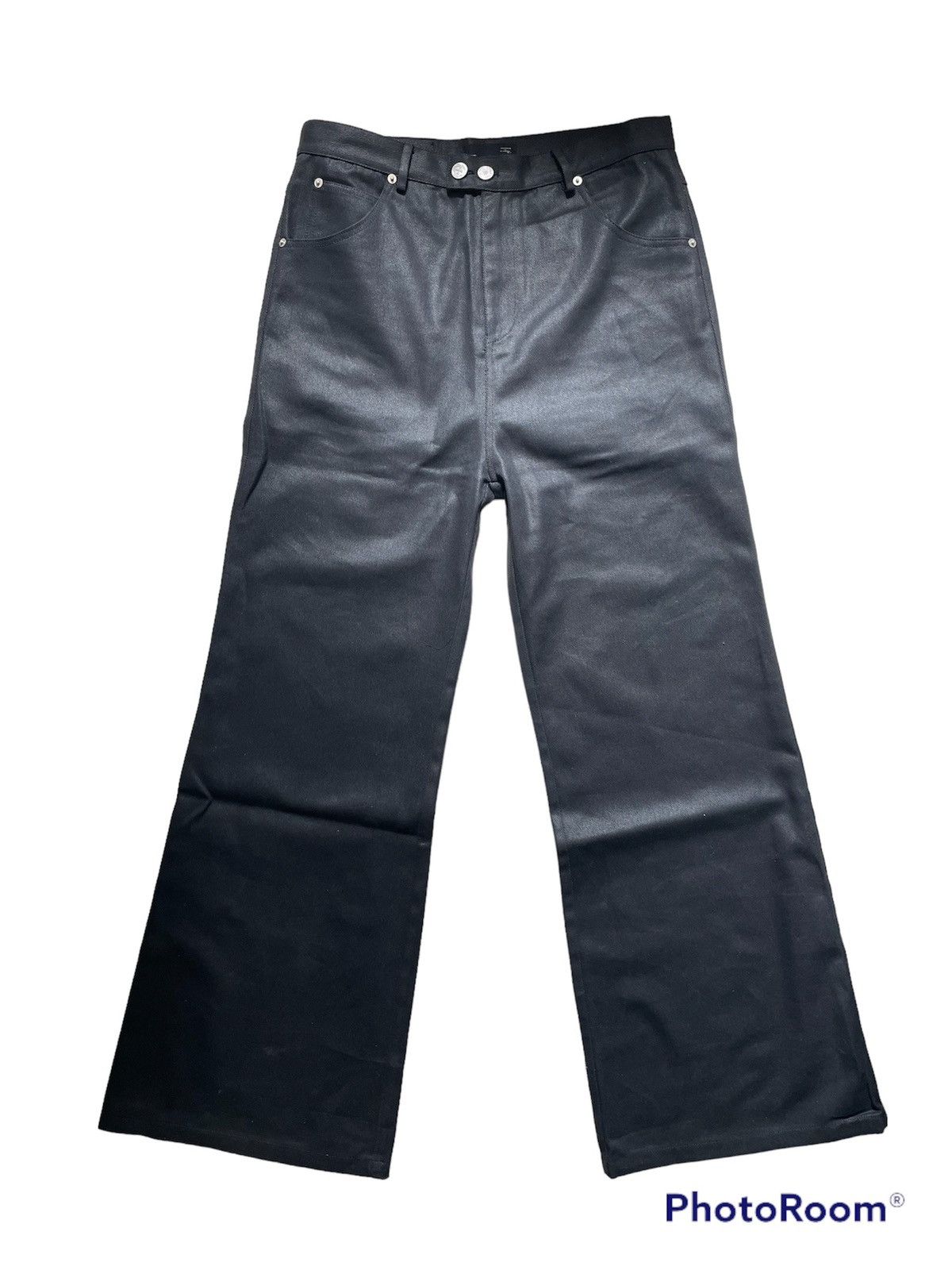 Japanese Brand ranger cartel black waxed flared denim | Grailed