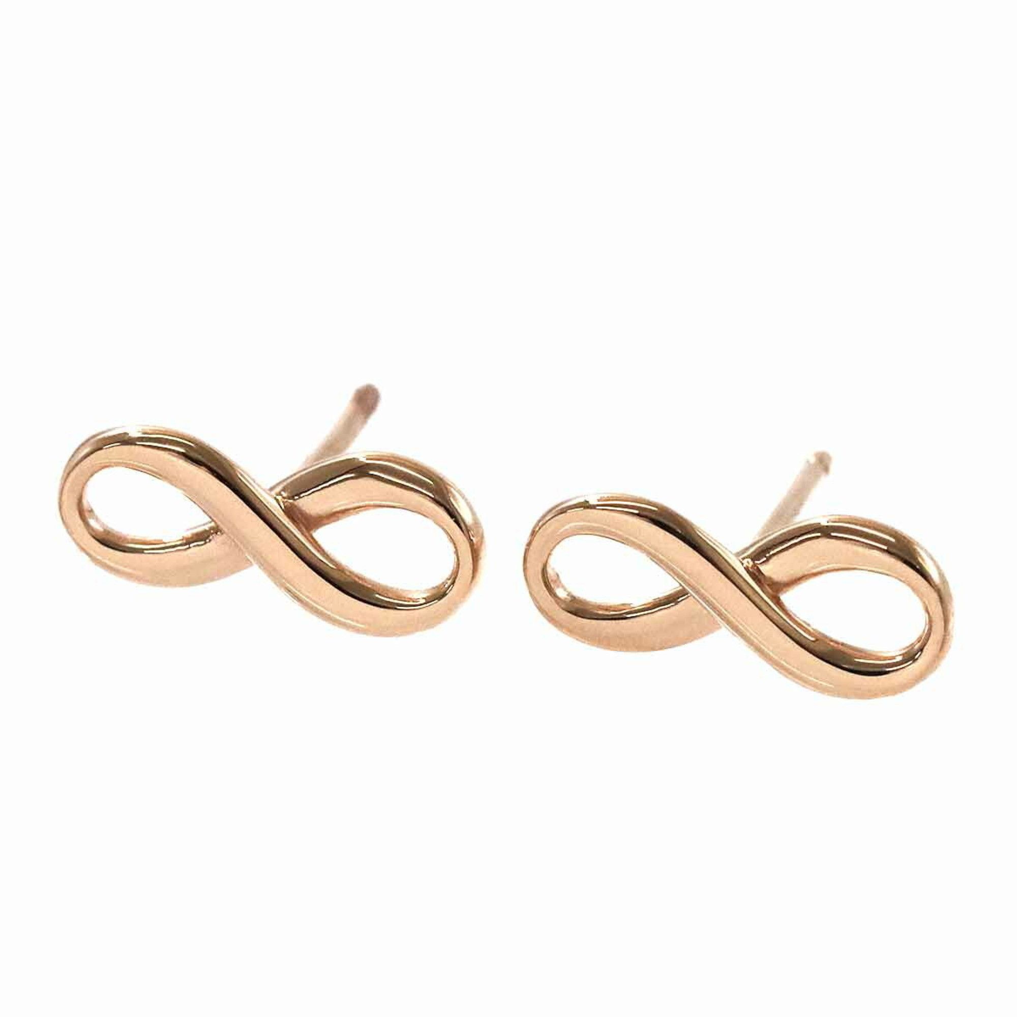 Tiffany & Co. Tiffany TIFFANY&CO. Infinity Earrings K18 PG Pink Gold ...