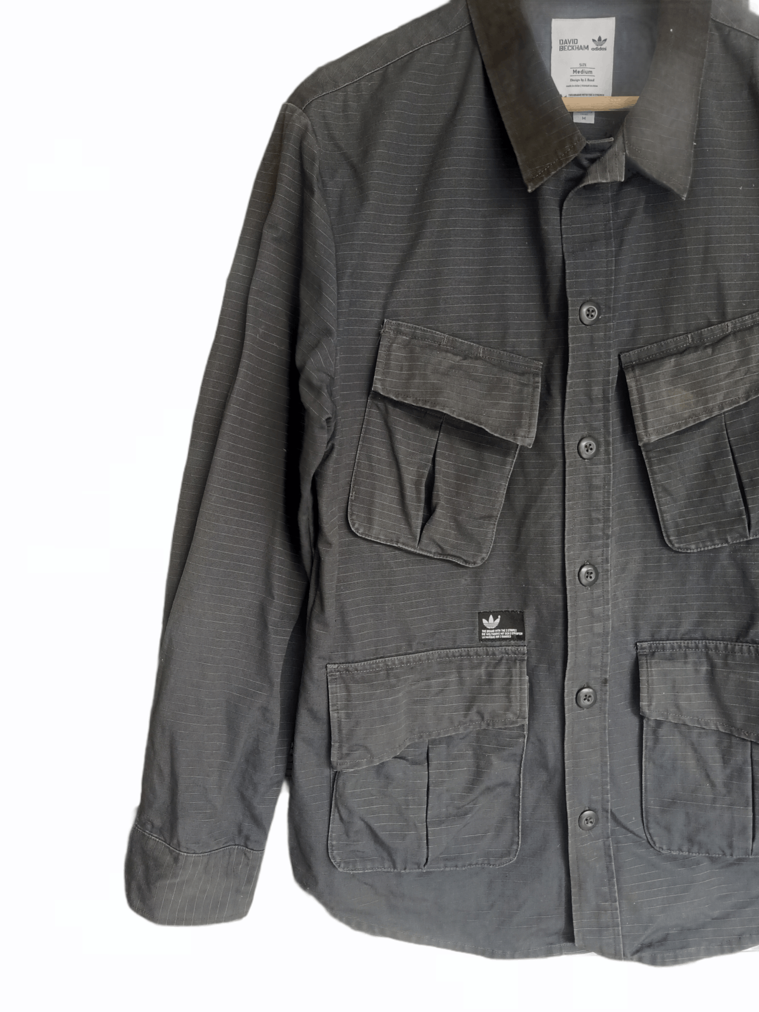 Adidas Rare Adidas Stripes David Beckham Button Jacket | Grailed