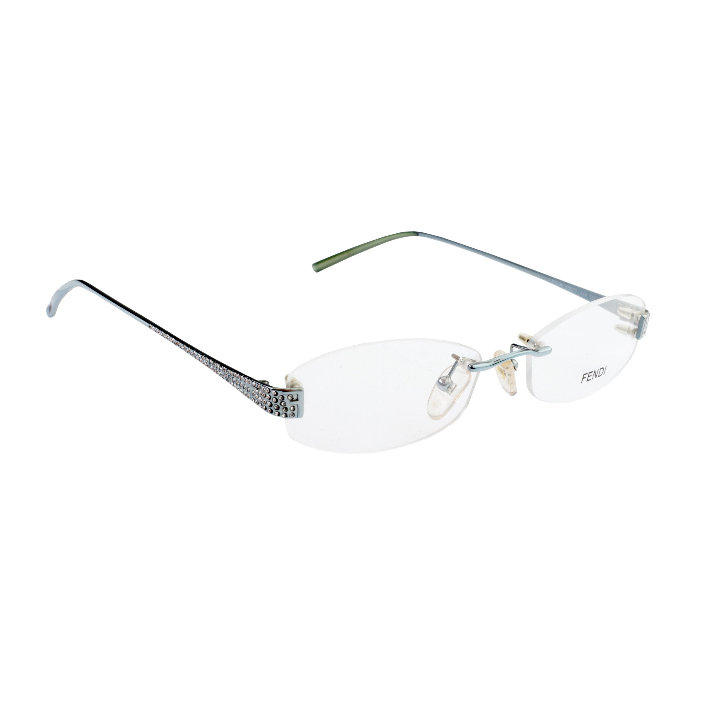 Vintage Fendi '90s Rimless Crystal Frame Glasses | Grailed