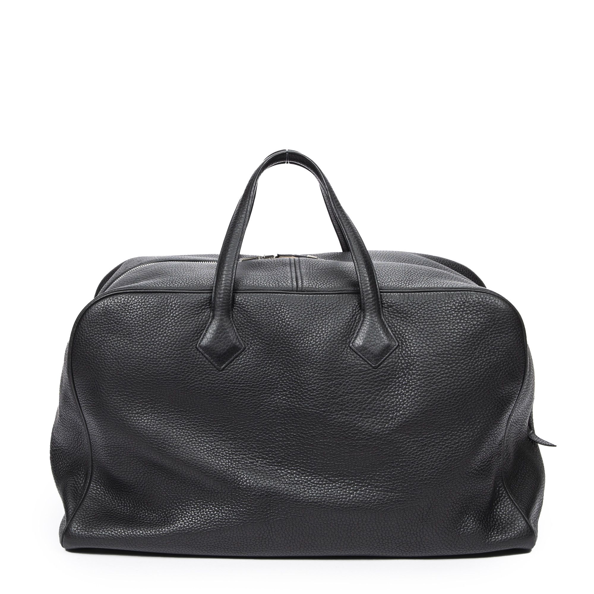 Hermes Victoria Boston 50 50 in Black Fjord Leather | Grailed
