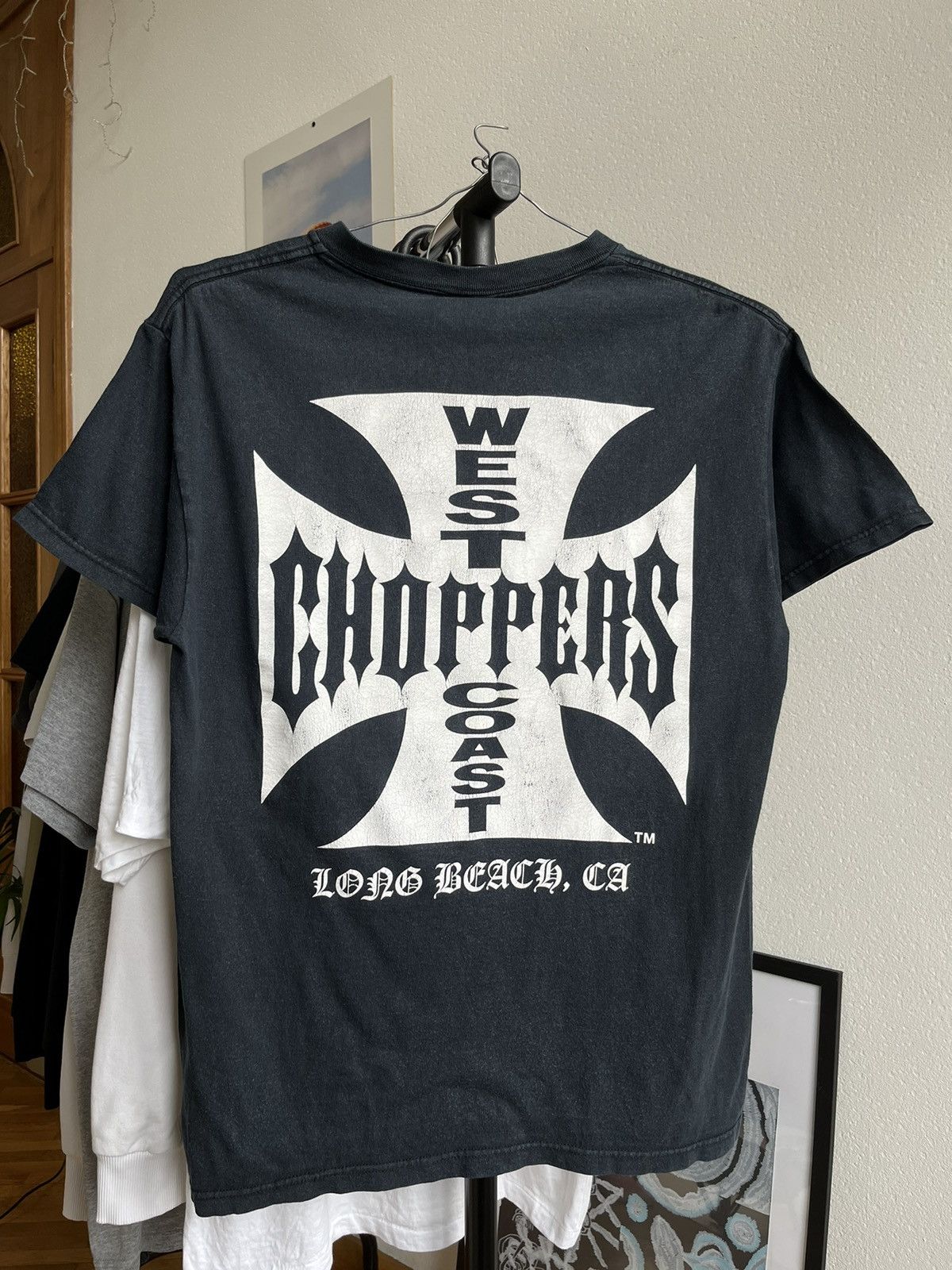 Vintage Vintage 90s Westcoast Choppers Cross Tee Black | Grailed