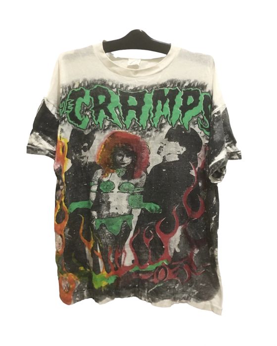 Vintage Vintage Bootleg American Punk Rock Band The Cramps Fullprint ...