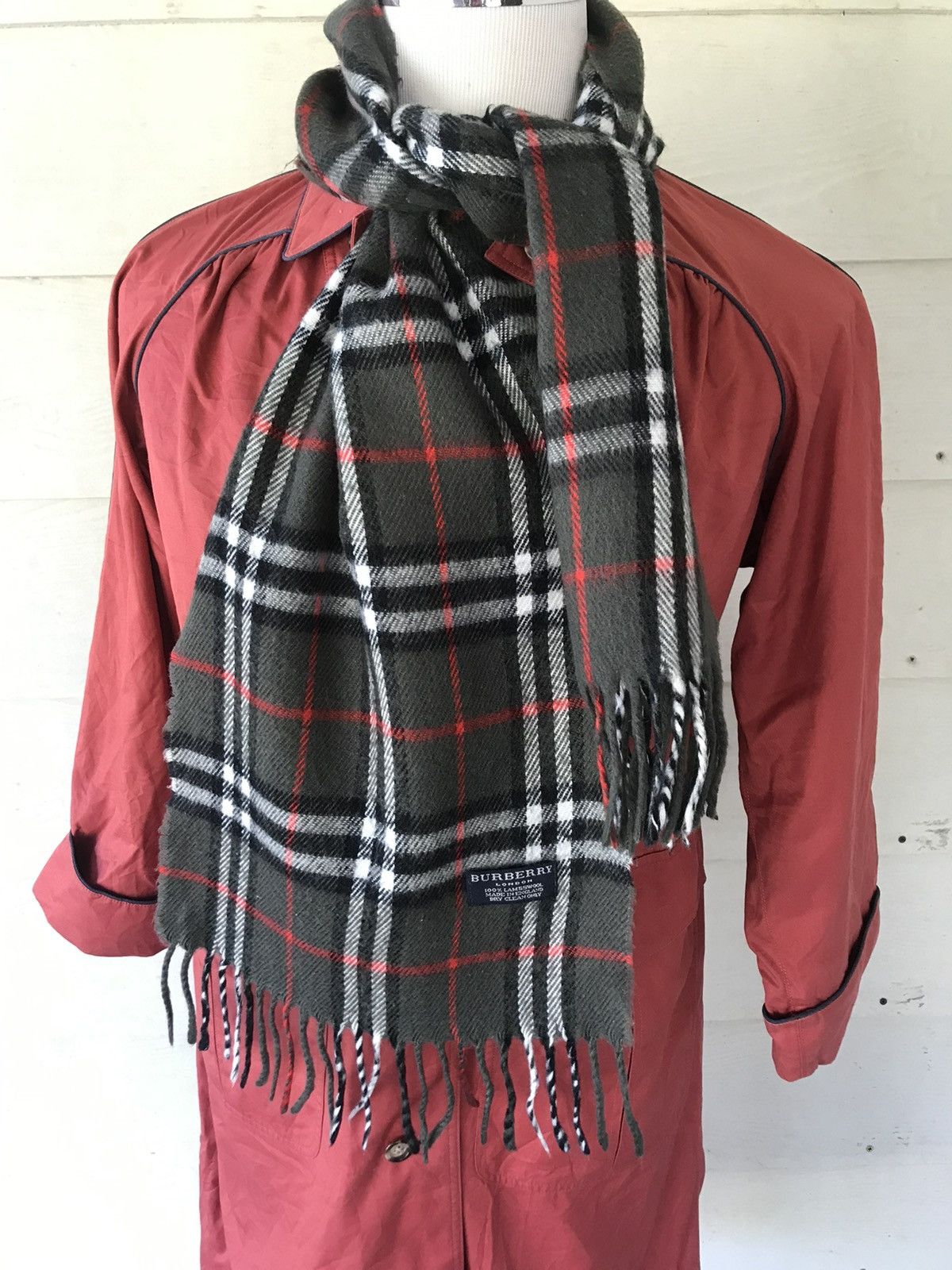 Burberry VINTAGE BURBERRY CHECK PLAID GREY WOOL ENGLAND | Grailed