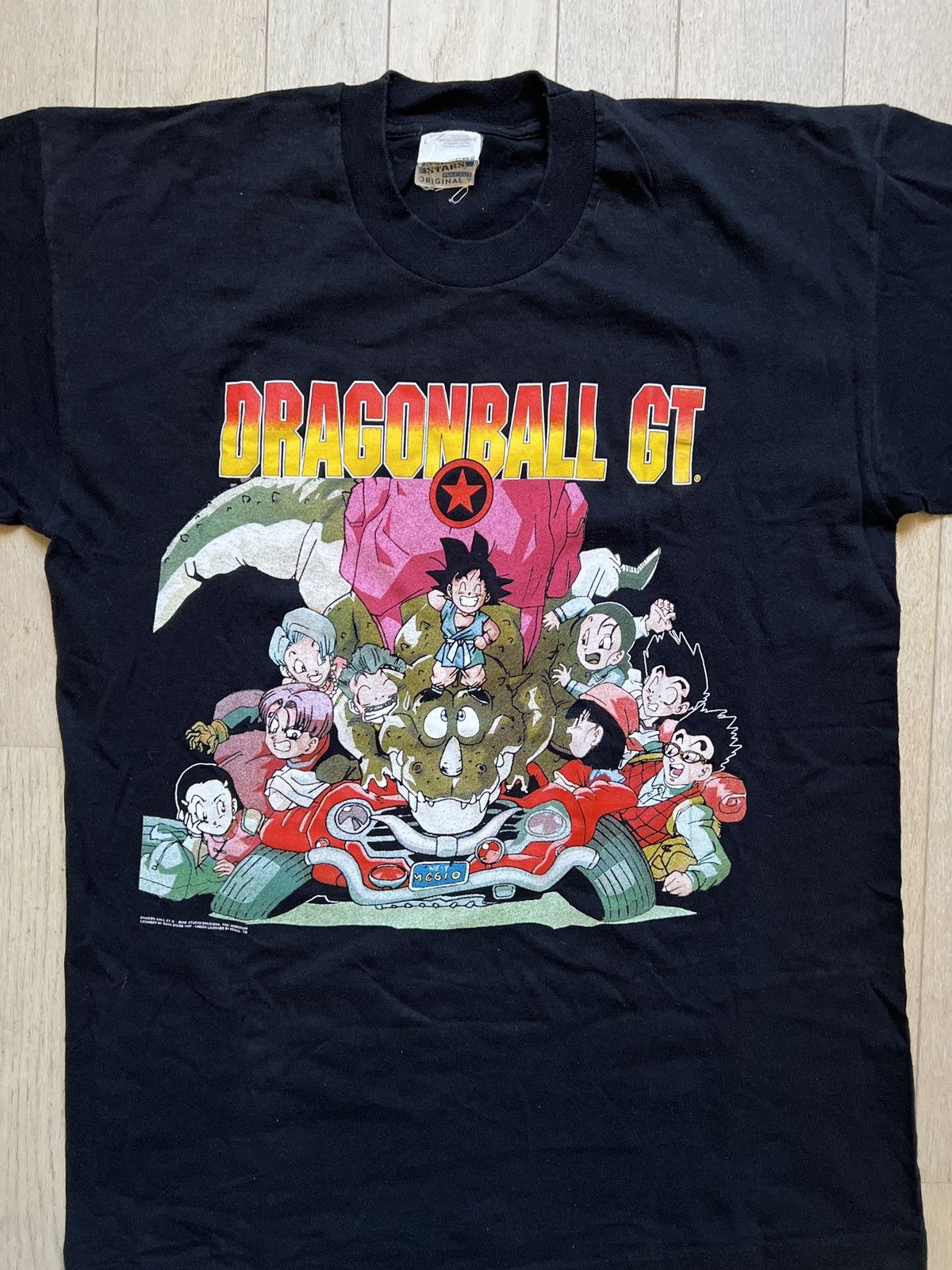Vintage Vintage 1997 single stitch dragon ball z gt screen stars tee ...