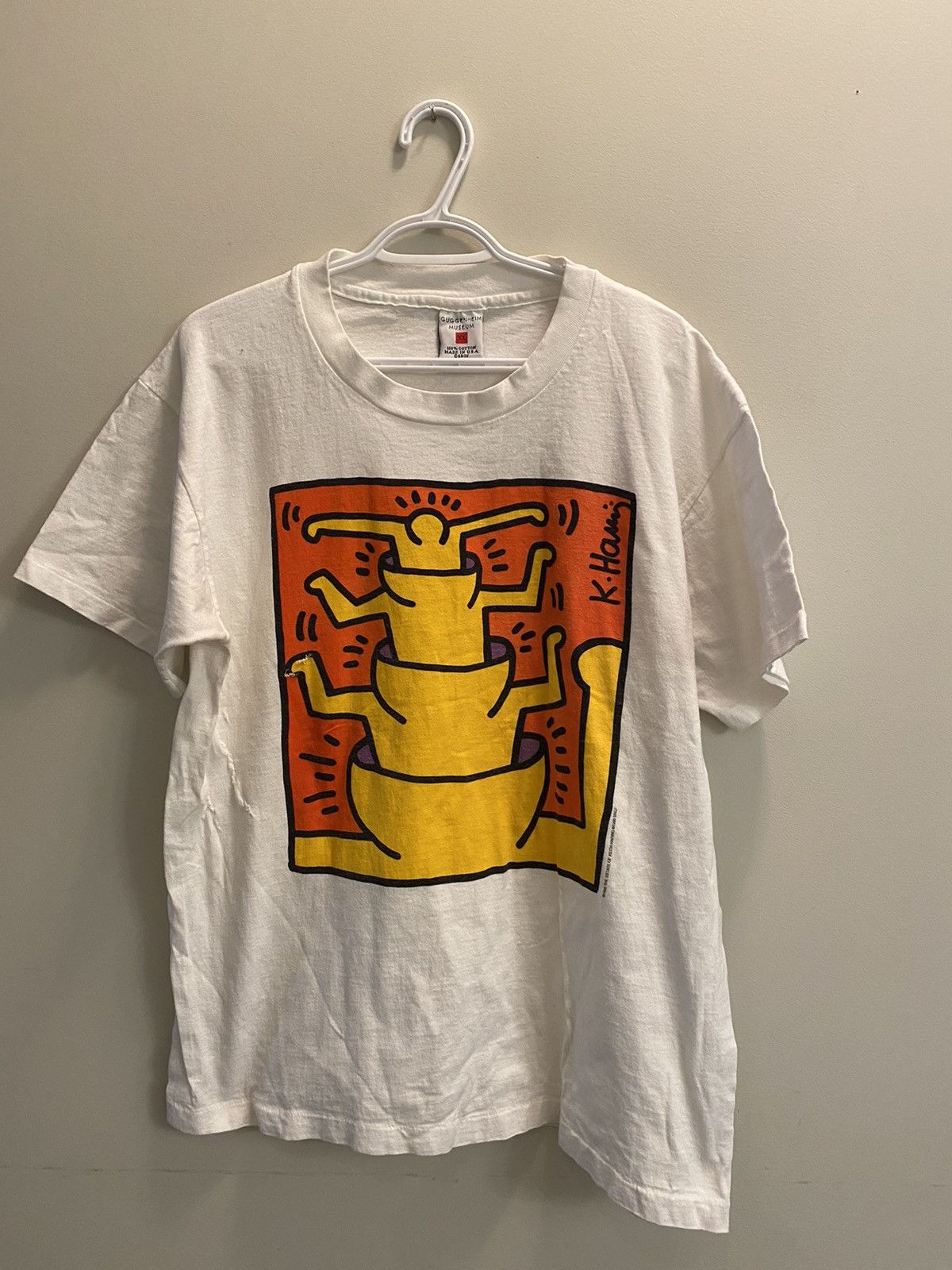 Keith Haring × Vintage Vintage Keith Haring Shirt 1993 Guggenheim ... Keith Haring × Vintage Vintage Keith Haring Shirt 1993 Guggenheim ...