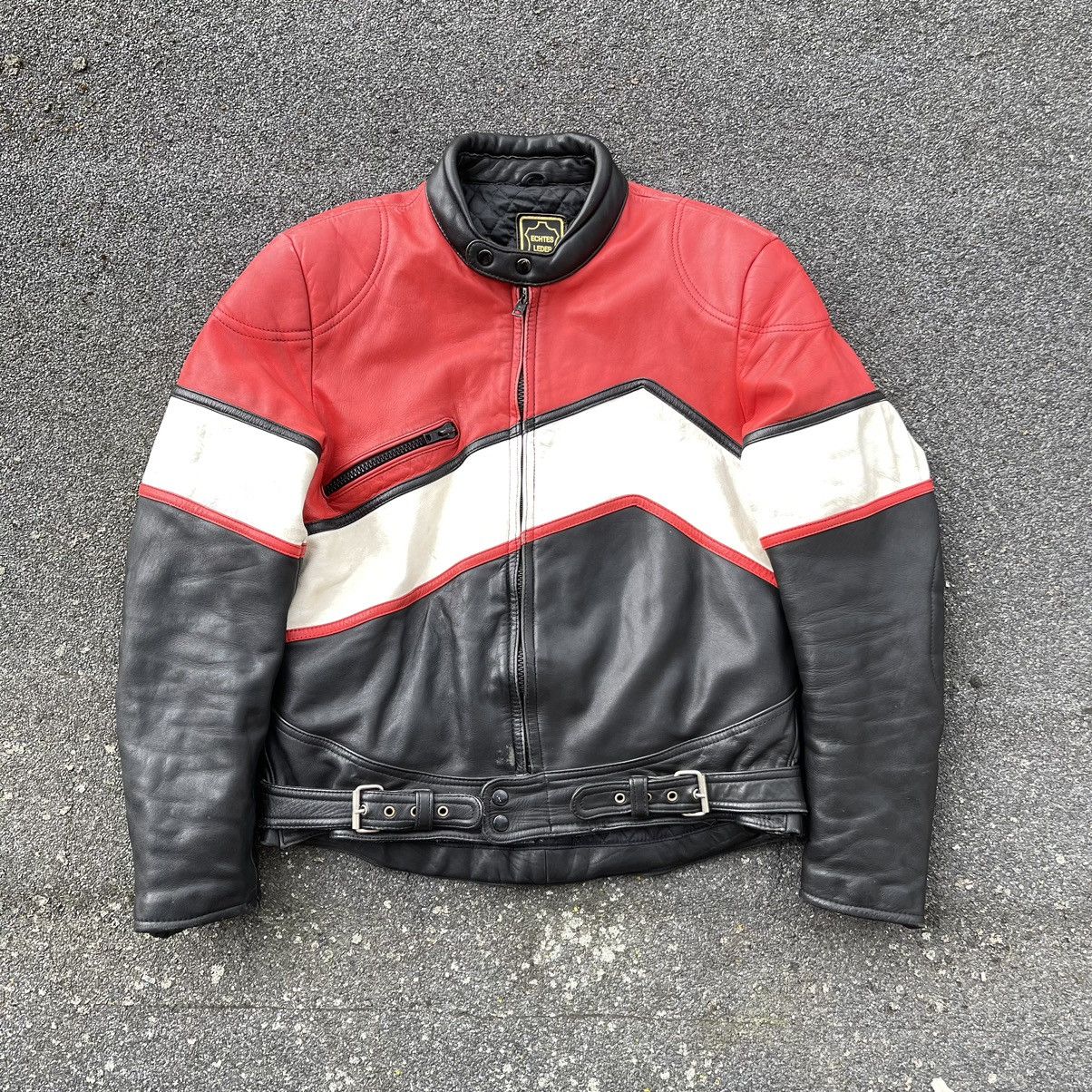 Vintage Vintage Leather Racing Jacket size 56 motor biker | Grailed