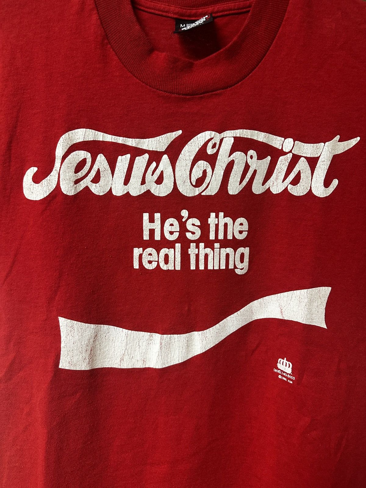 Religion × Streetwear × Vintage Vintage 1988 Jesus Christ Coca Cola Tee ...