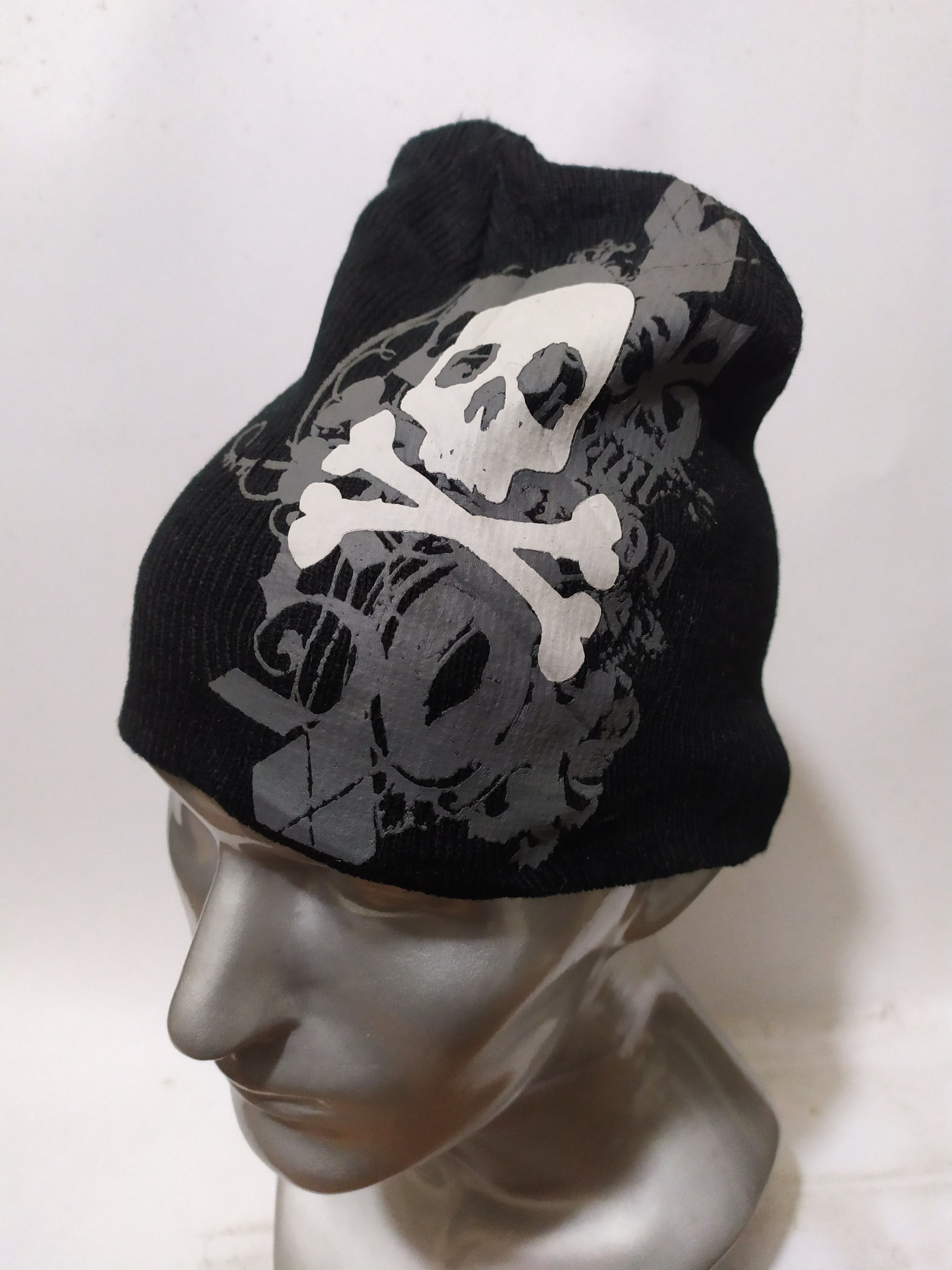 Japanese Brand × Streetwear 🔥Daiso Industries Skull Skeleton Punk Bondage beanie hats | Grailed