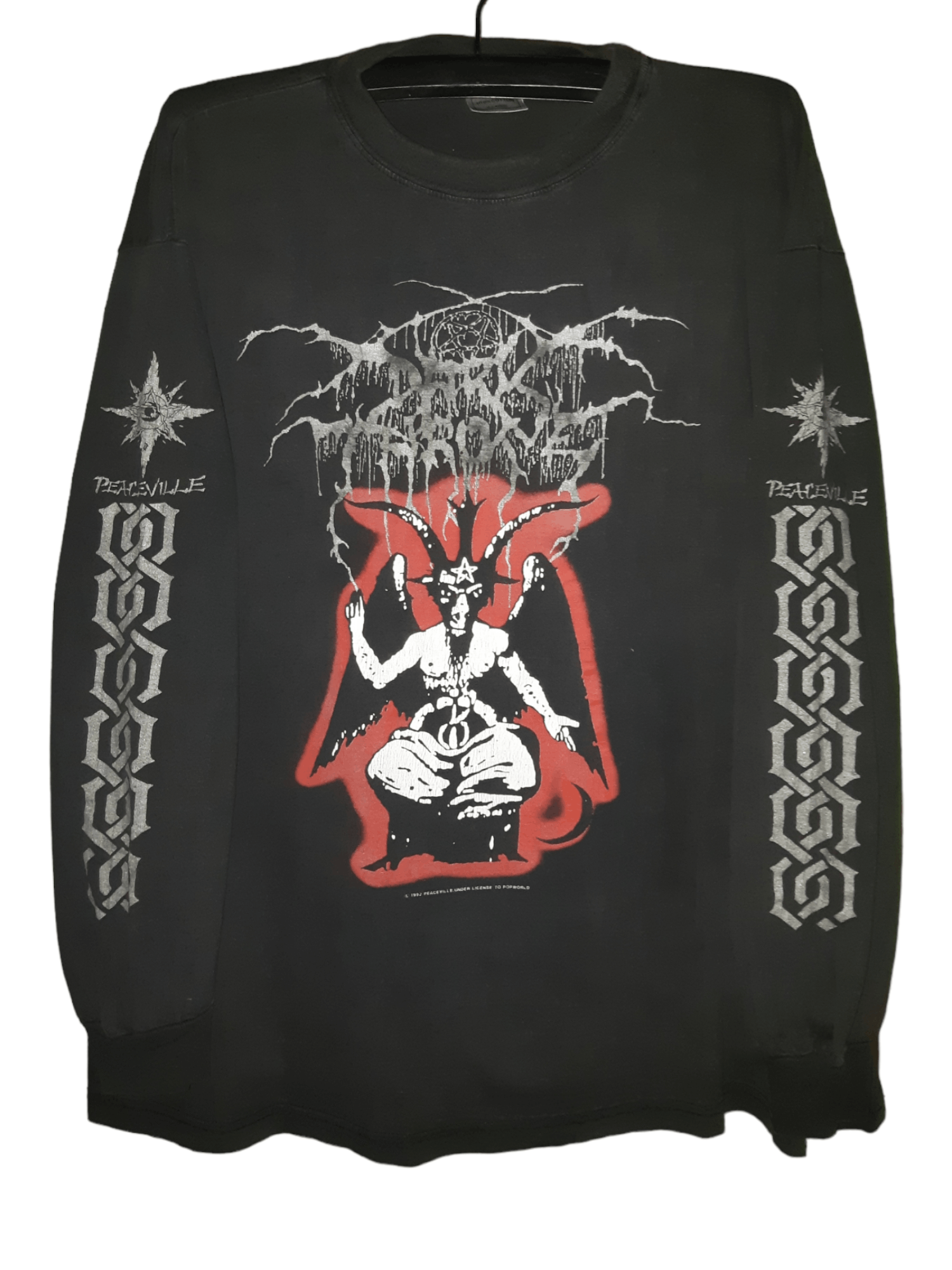 Band Tees × Vintage Rare Vintage Darkthrone 1992 Baphomet Black metal ...